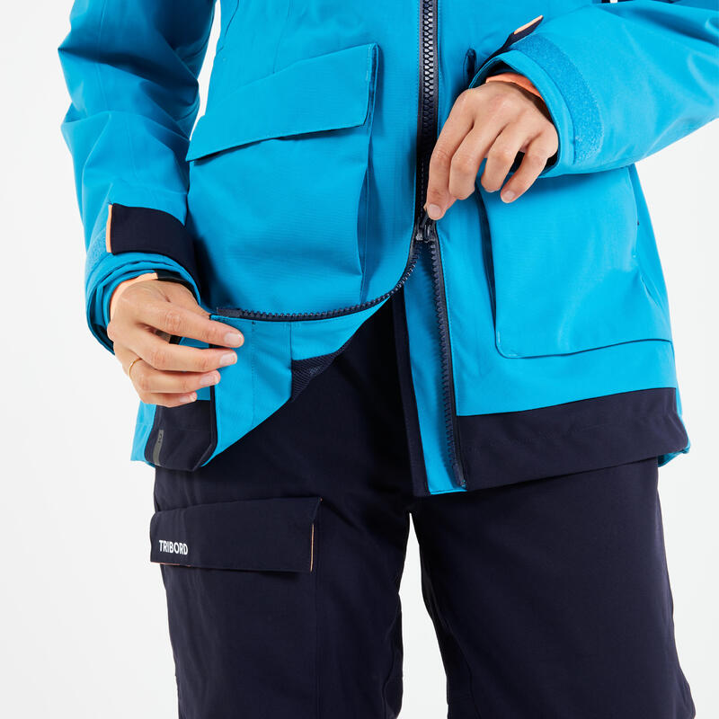 Women’s Sailing Jacket 500 - Navy Blue TRIBORD - Decathlon