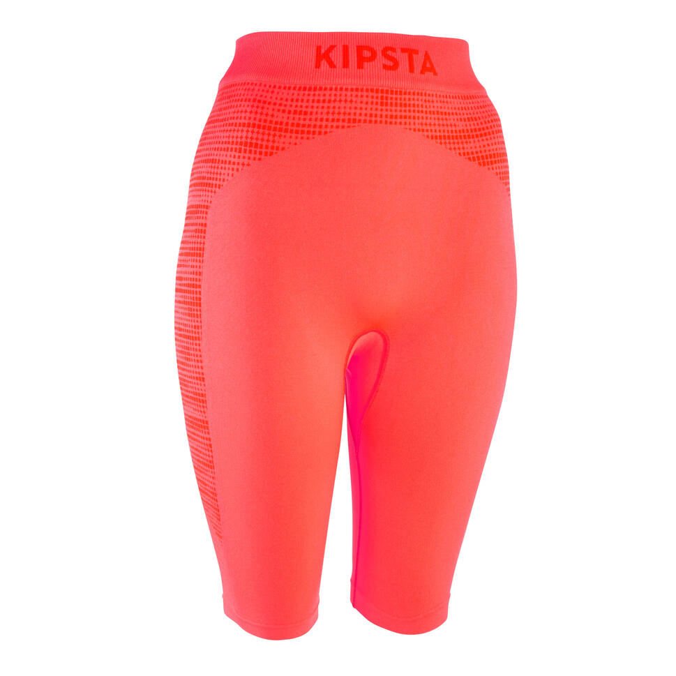 Adult Thermal Base Layer Football Shorts Keepdry - Orange KIPSTA ...