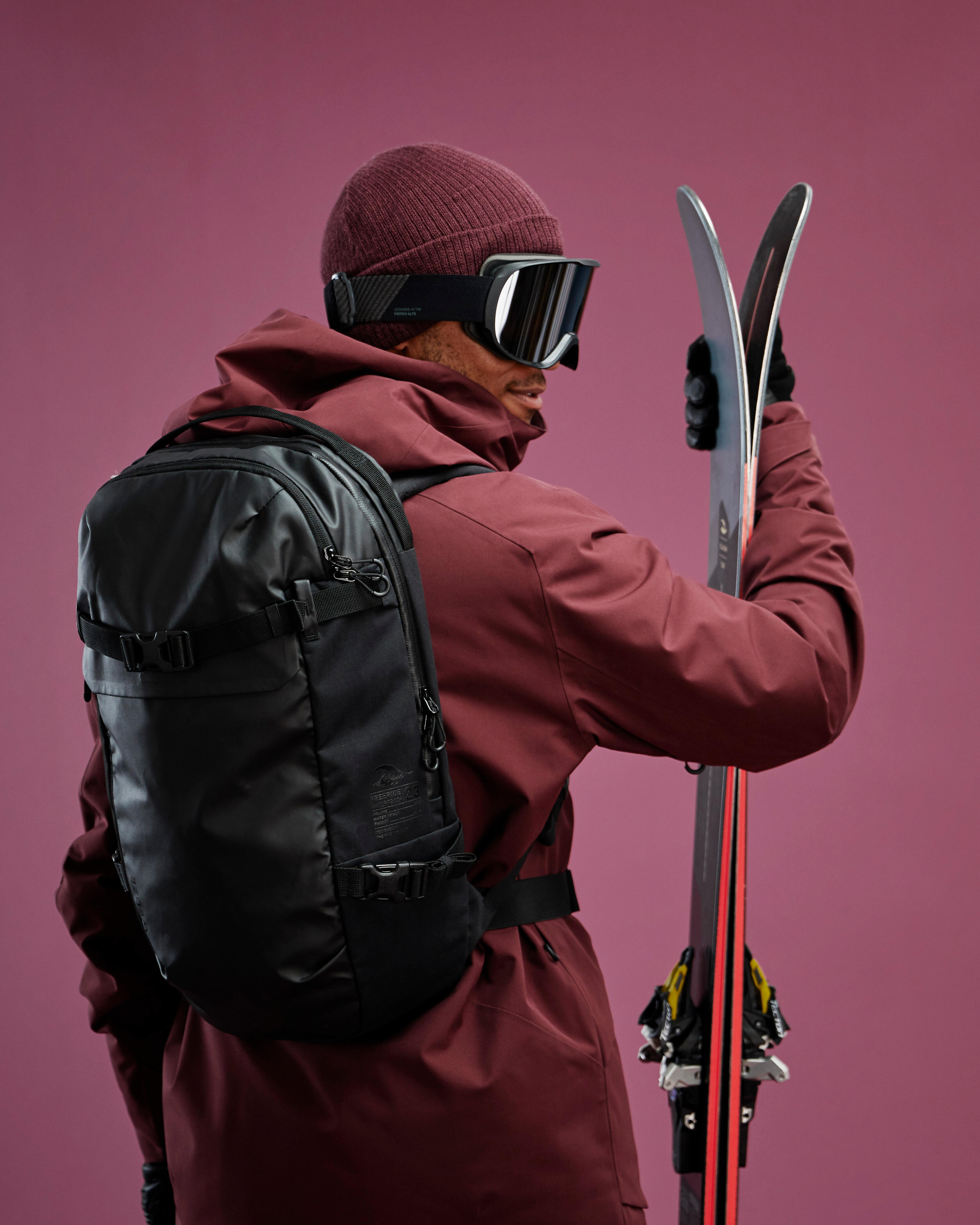 Freeride Ski Backpack - FR 100 Black - Black‎ - Wedze - Decathlon