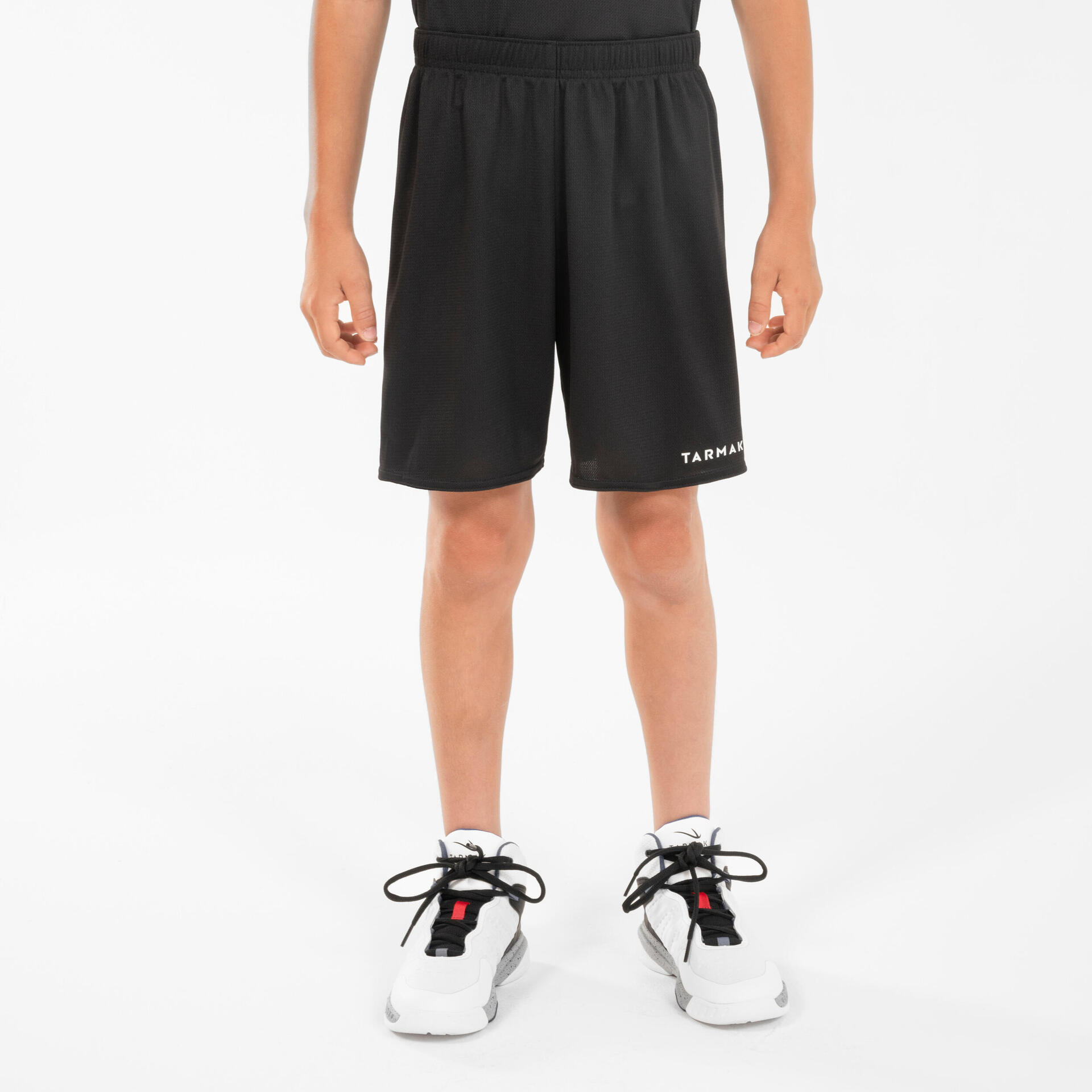 Junior Basketball Reversible Shorts SH100 - Black