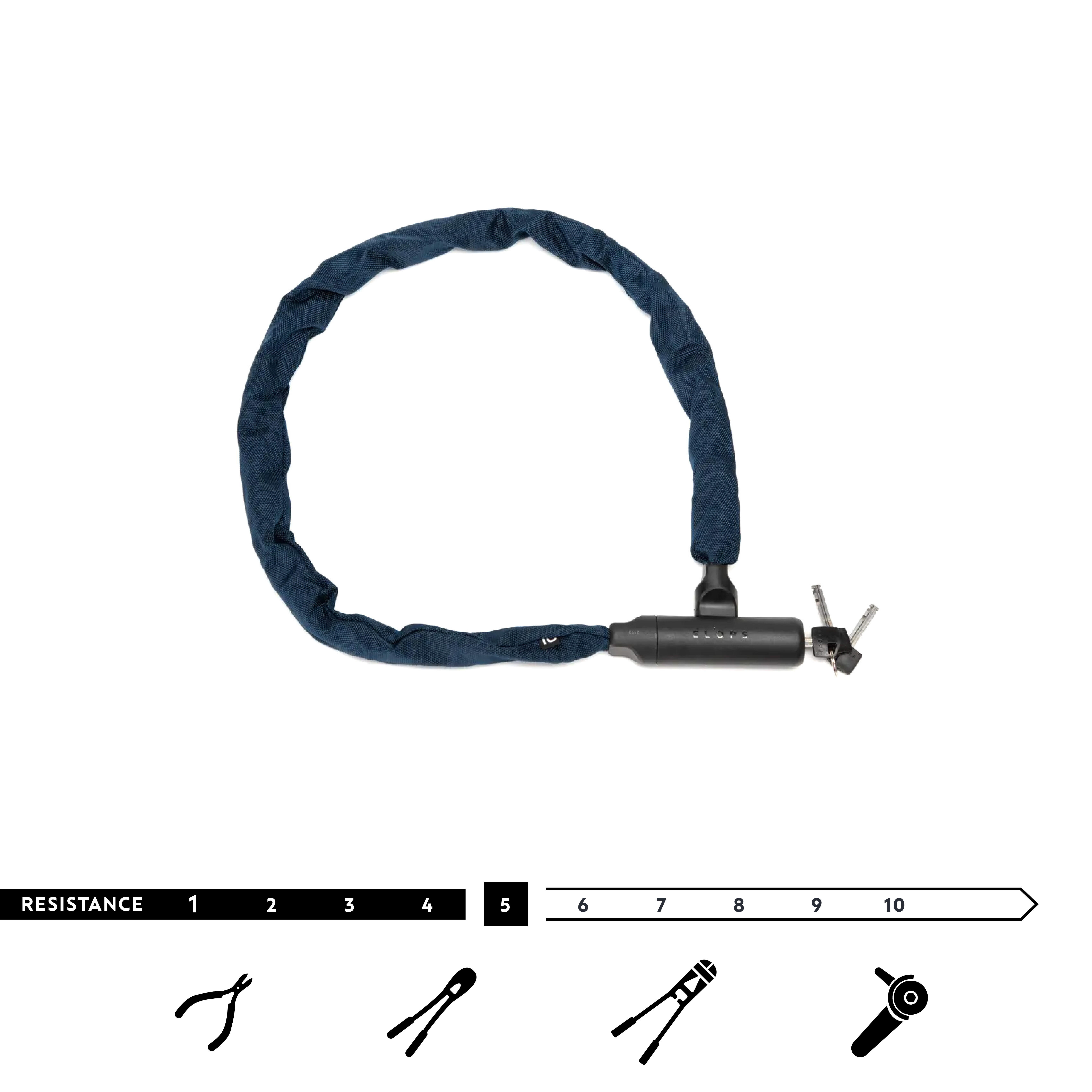 Bike Chain Lock - 500 L - Blue - Decathlon - Decathlon
