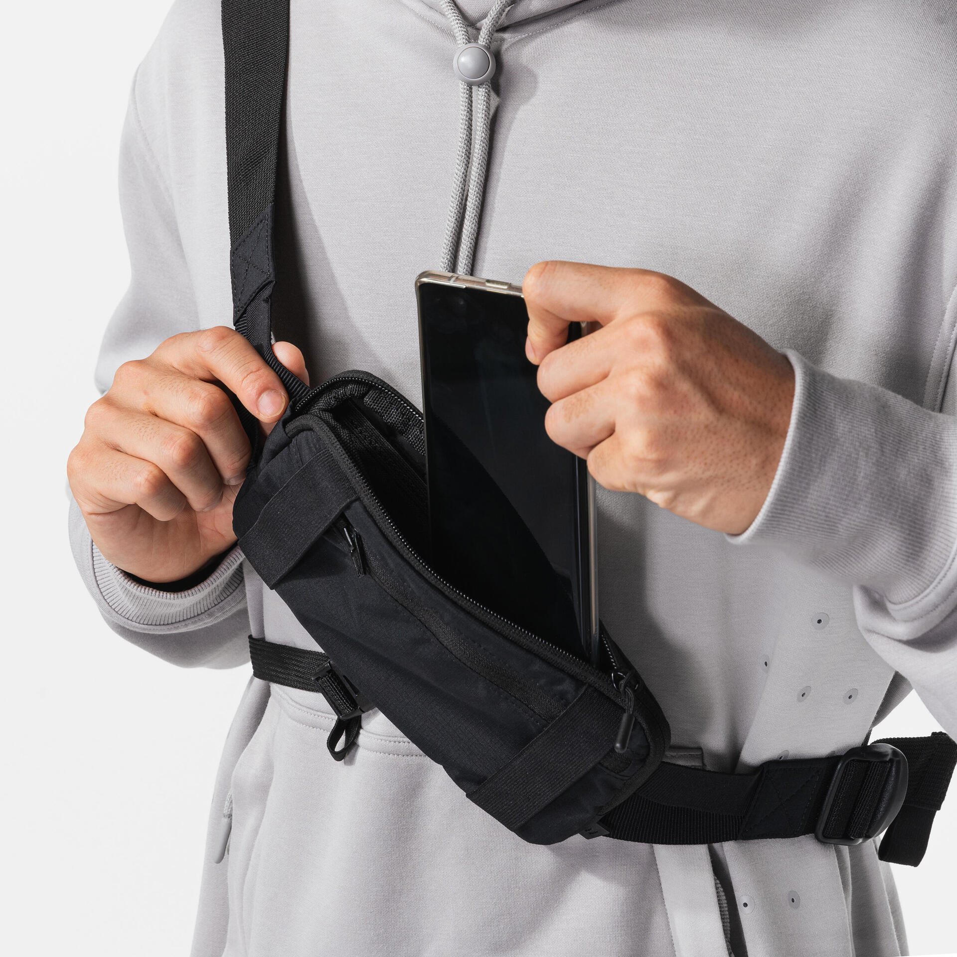Crossbody Running Bag - Black