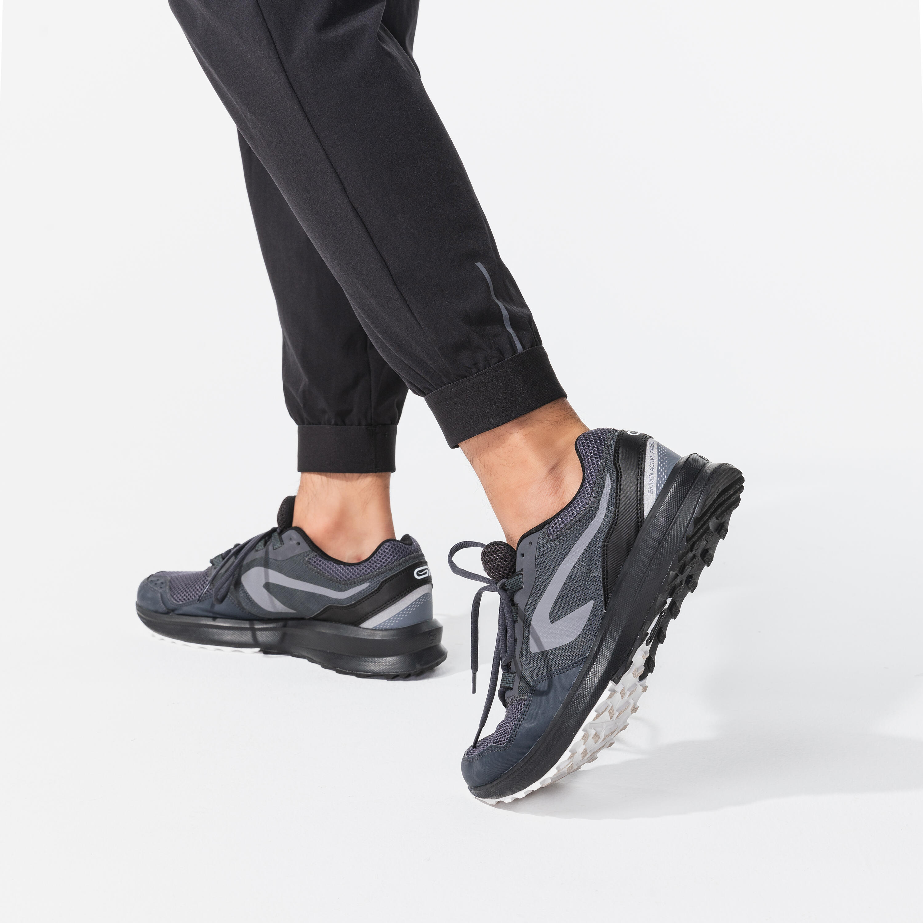 Kalenji Run Active Grip Men's Running Shoes - Black