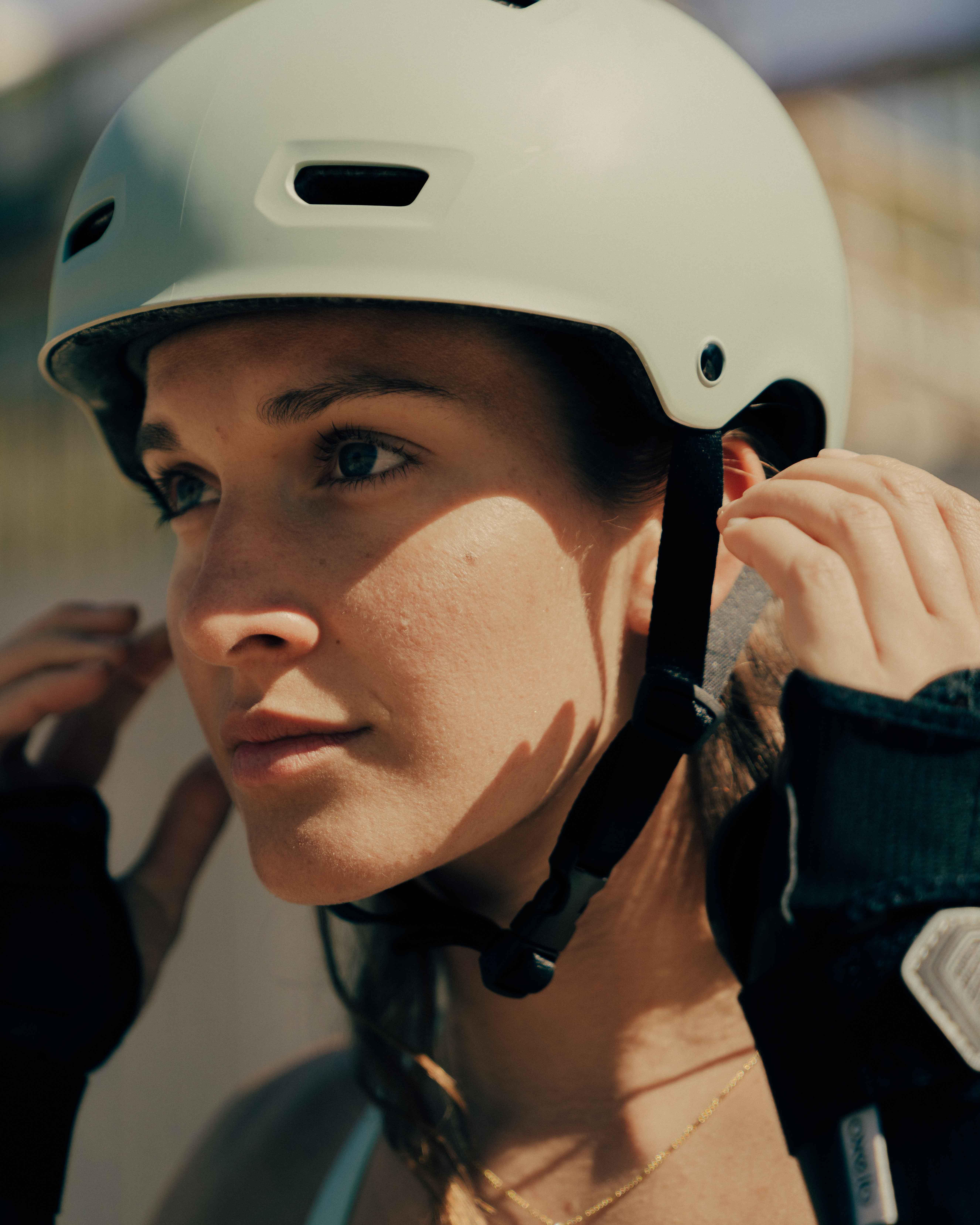 Adjustable Skate Helmet - MF 500 Green - Verdigris - Oxelo - Decathlon