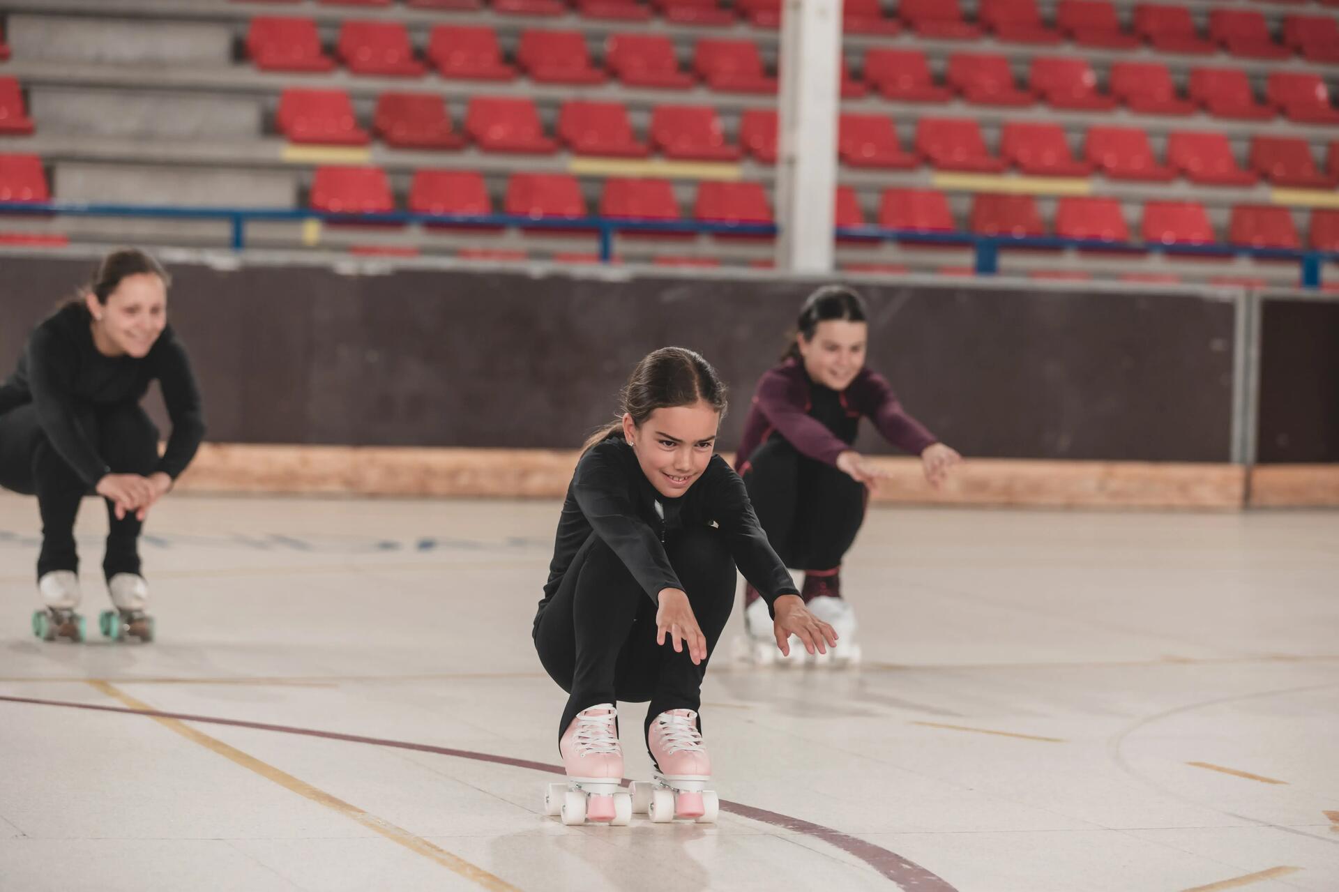 Patin à roulettes artistique enfant adulte QUAD 100 blanc | Decathlon