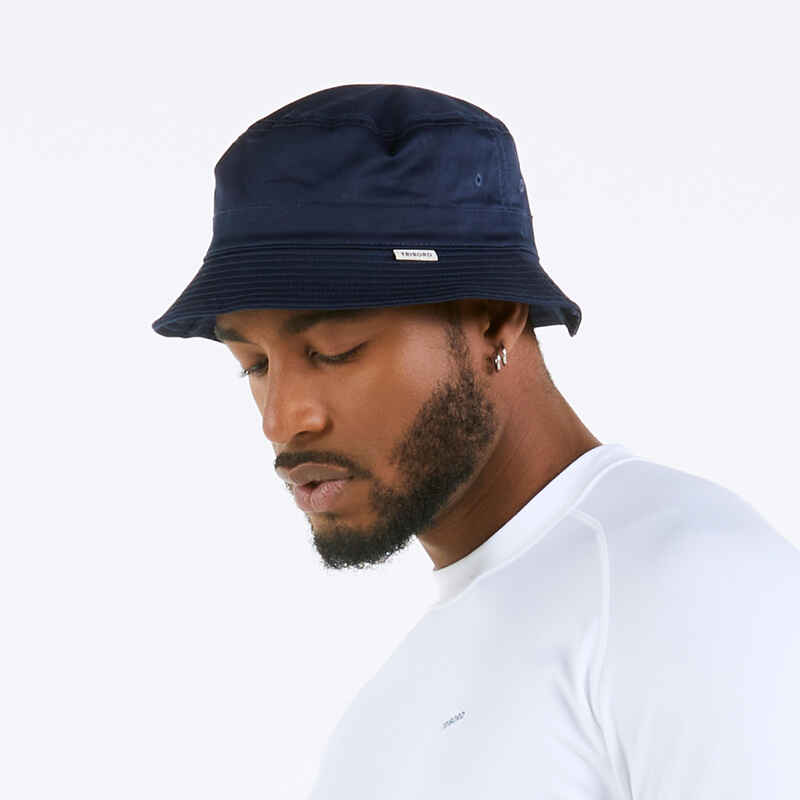 Adults’ Sailing boat hat 100 - Navy blue cotton - Decathlon