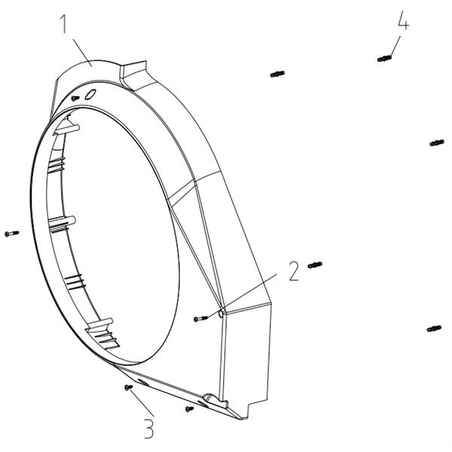 Main Left Casing EL700 - Decathlon