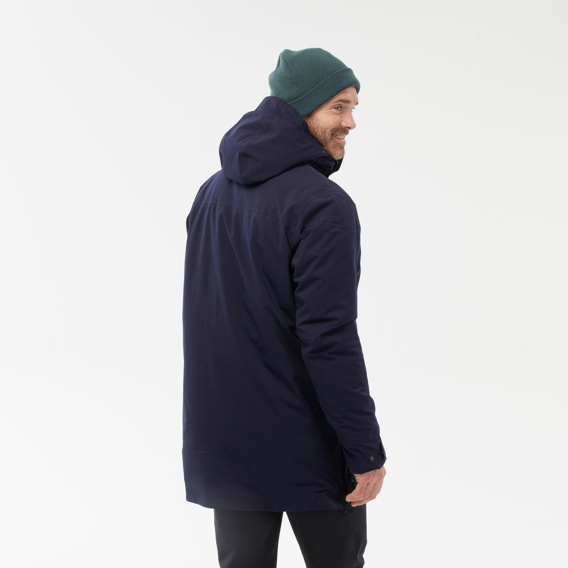 Men’s waterproof hiking parka -10°C, NH500 - Blue | Decathlon