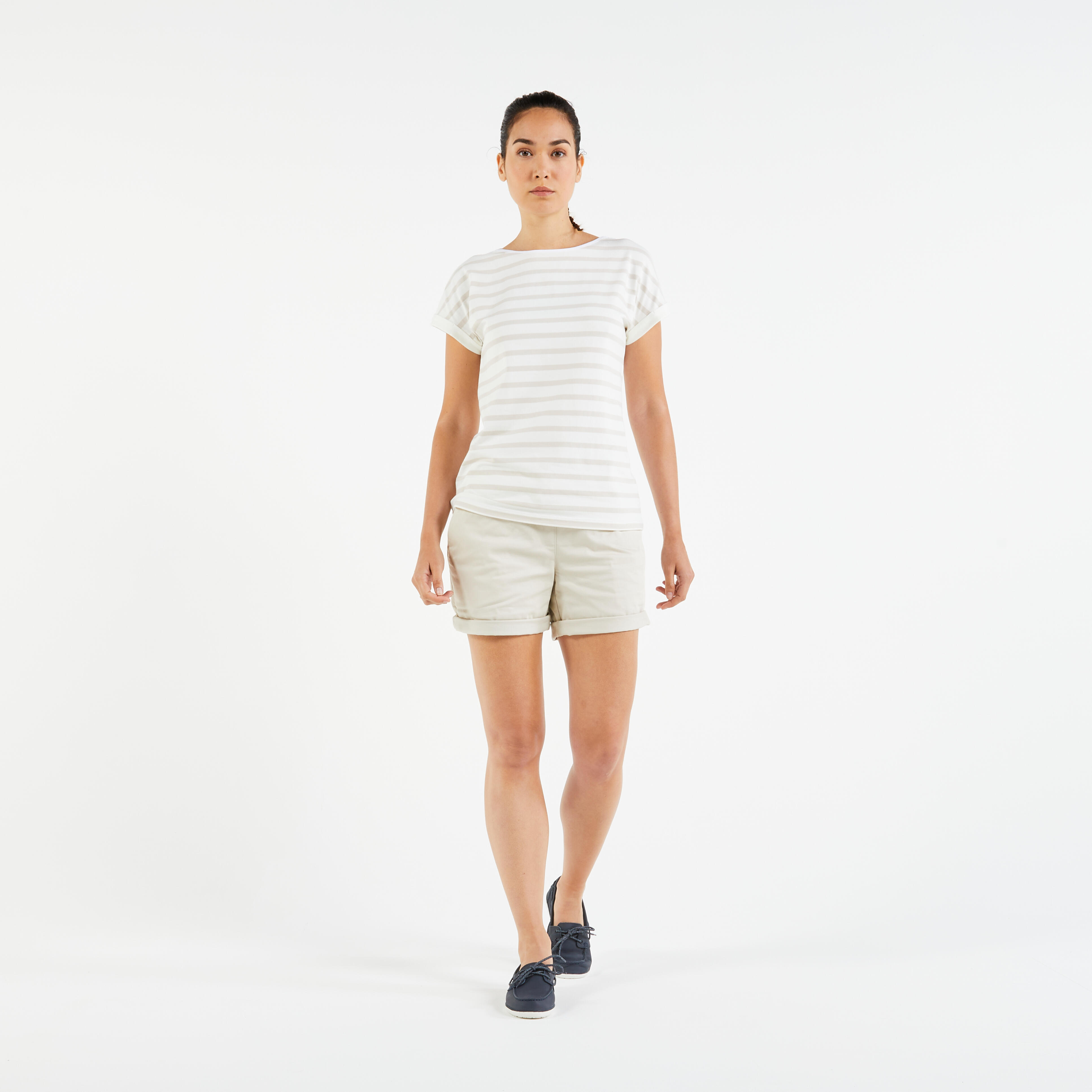 Women’s sailing shorts SAILING 100 beige - Decathlon