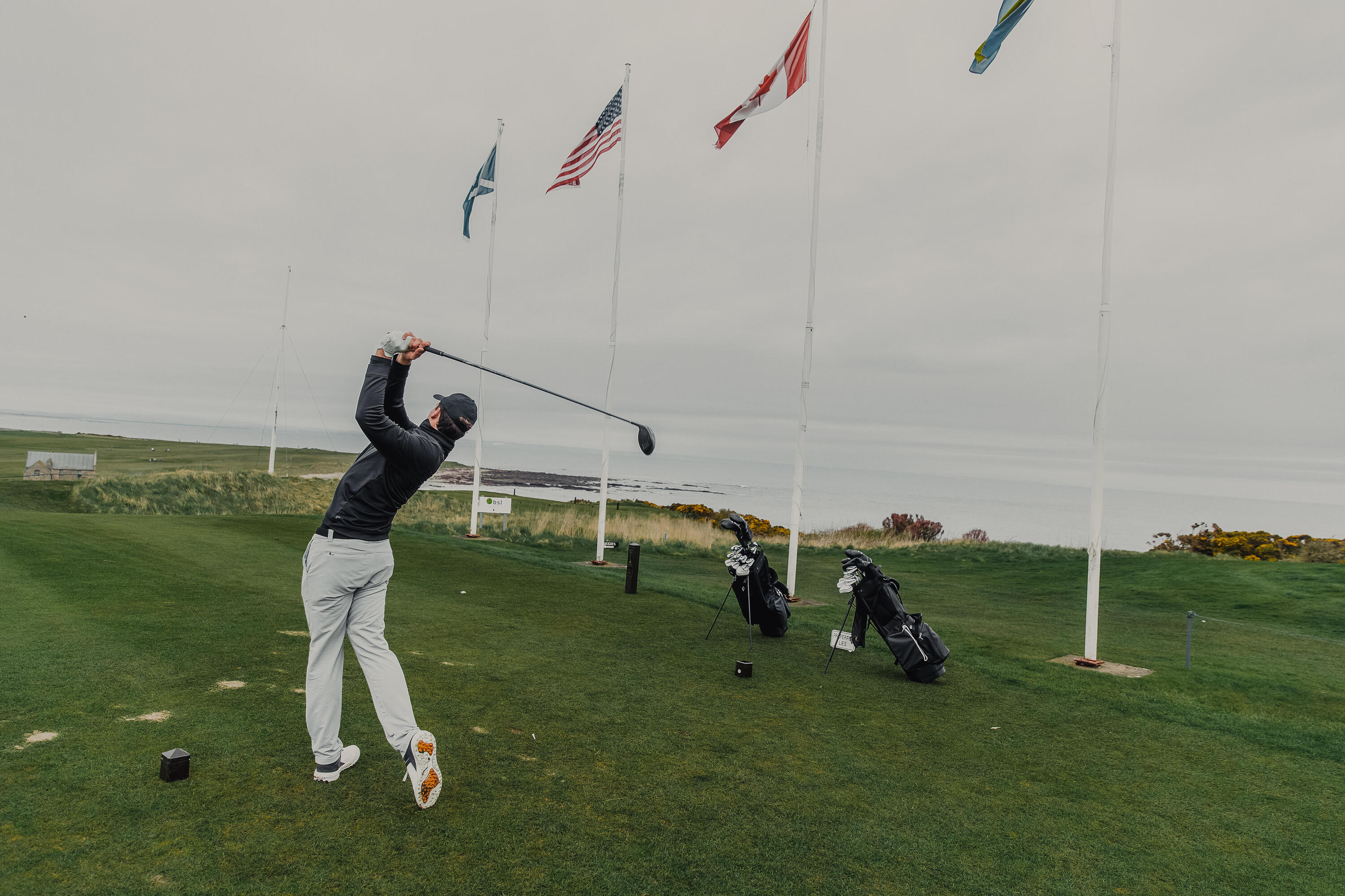 Golfsweater voor heren CW500 zwart | Decathlon