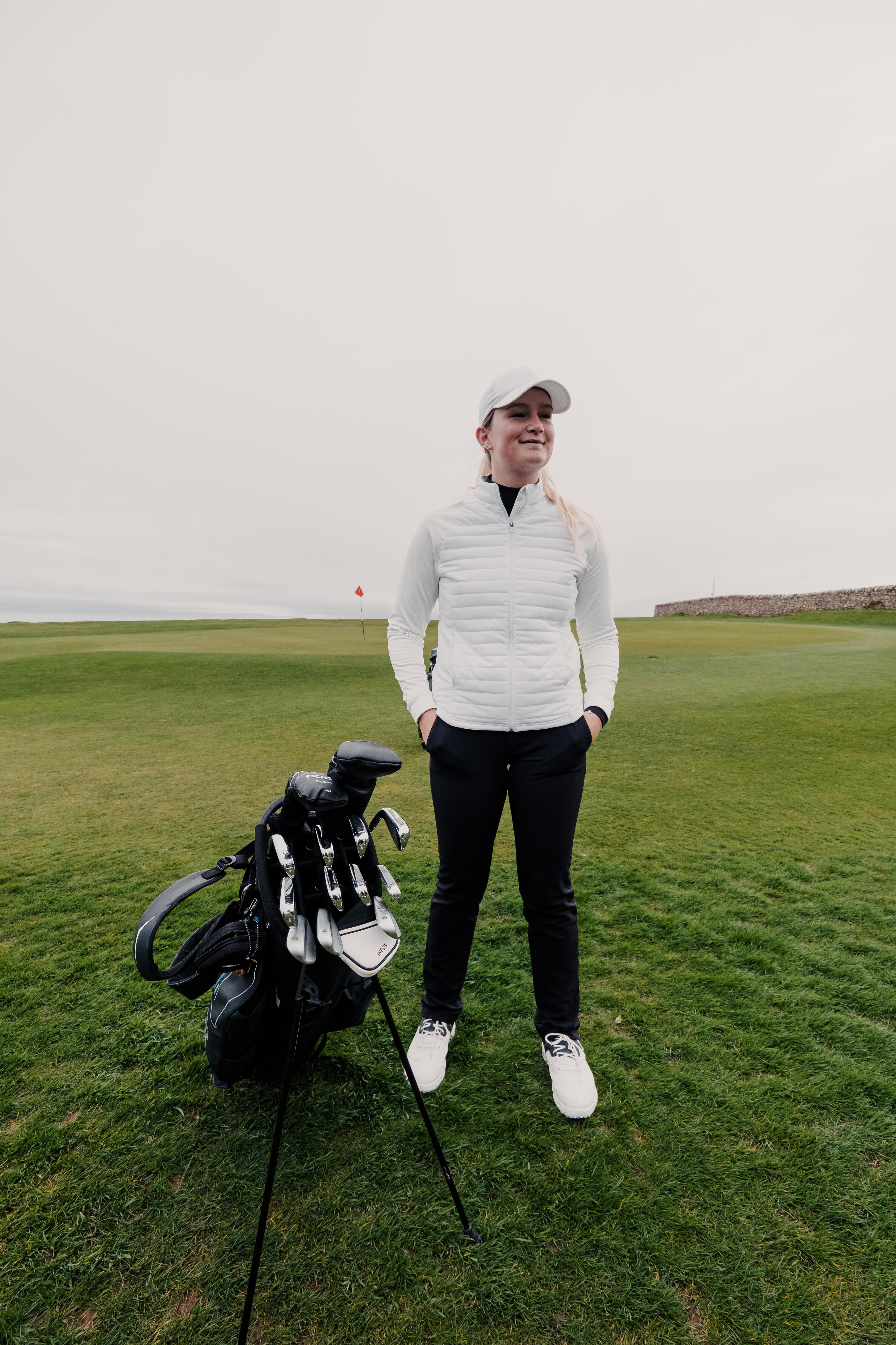 Jersey golf Mujer CW500 blanco | Decathlon