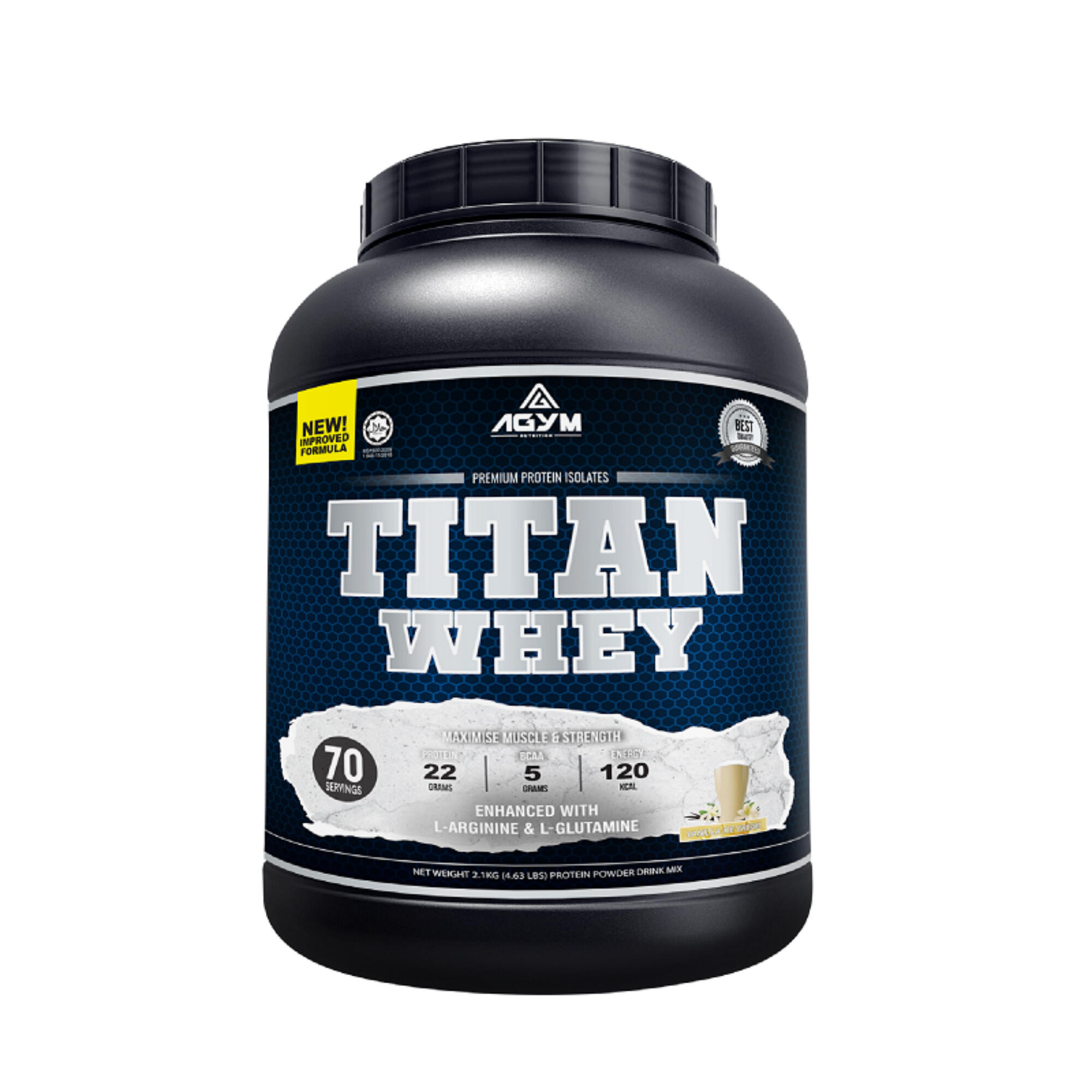 Titan Whey Protein 4.63lb Vanilla