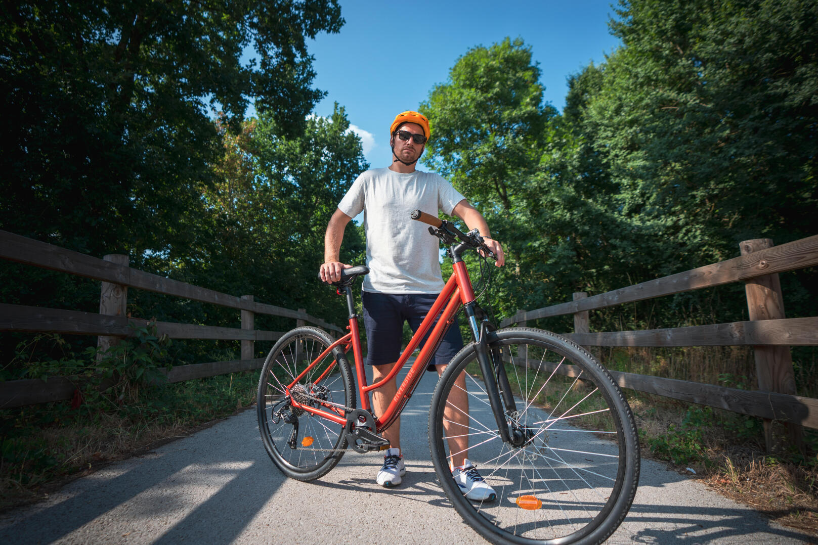 Rower trekkingowy Riverside 500 LF niska rama RIVERSIDE | Decathlon