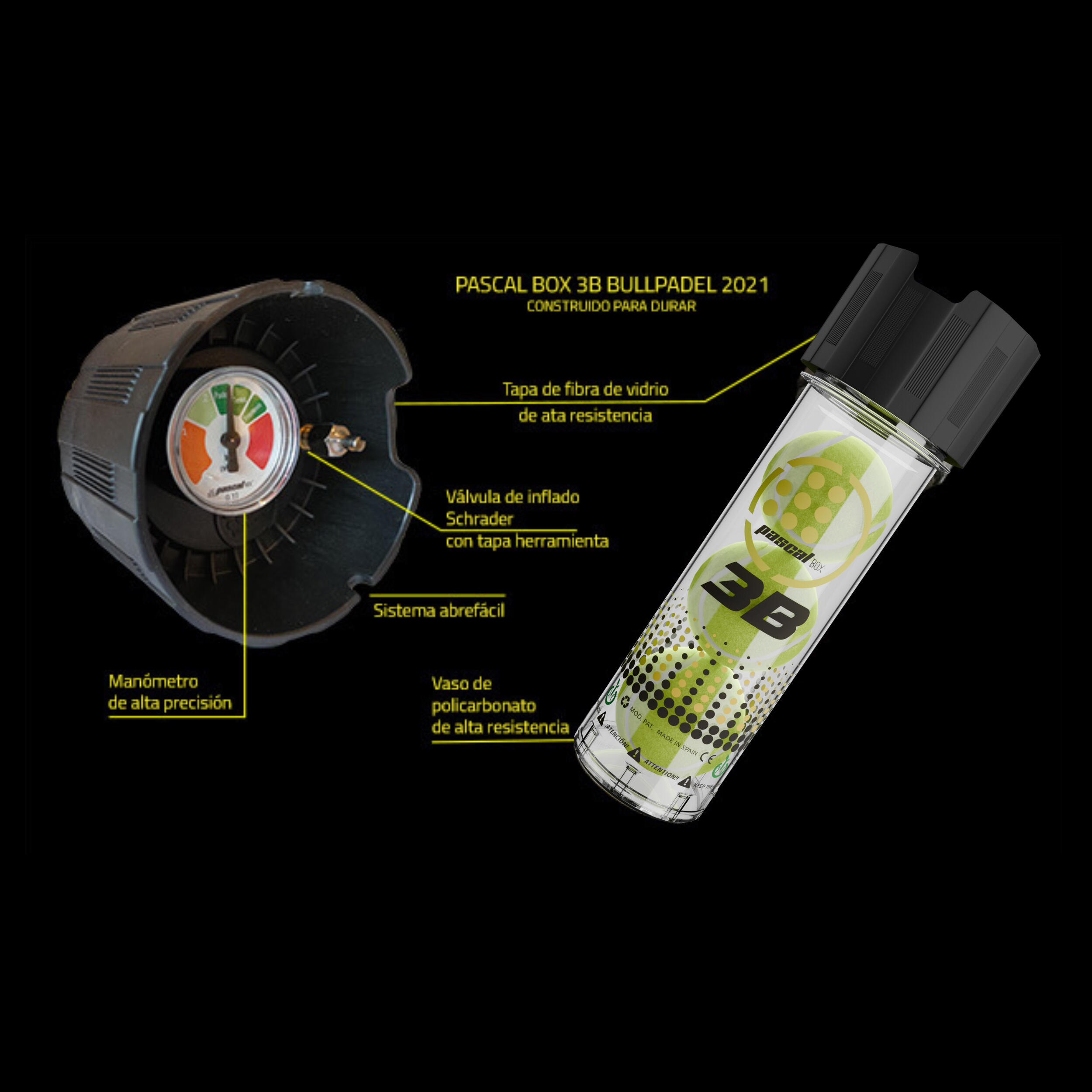 Padel Ball Pressuriser Pascal Box - Decathlon