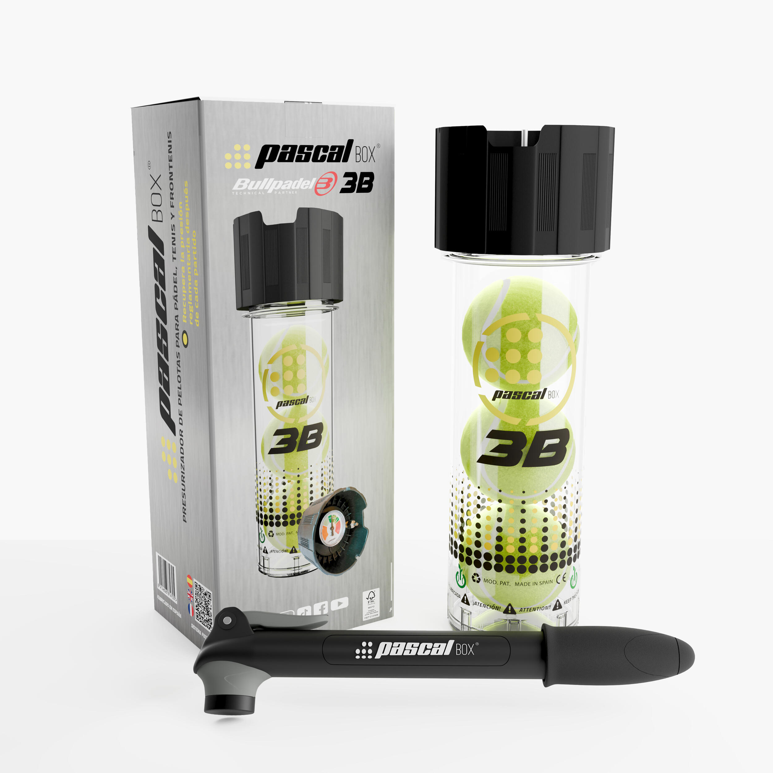 Padel Ball Pressuriser Pascal Box - Decathlon