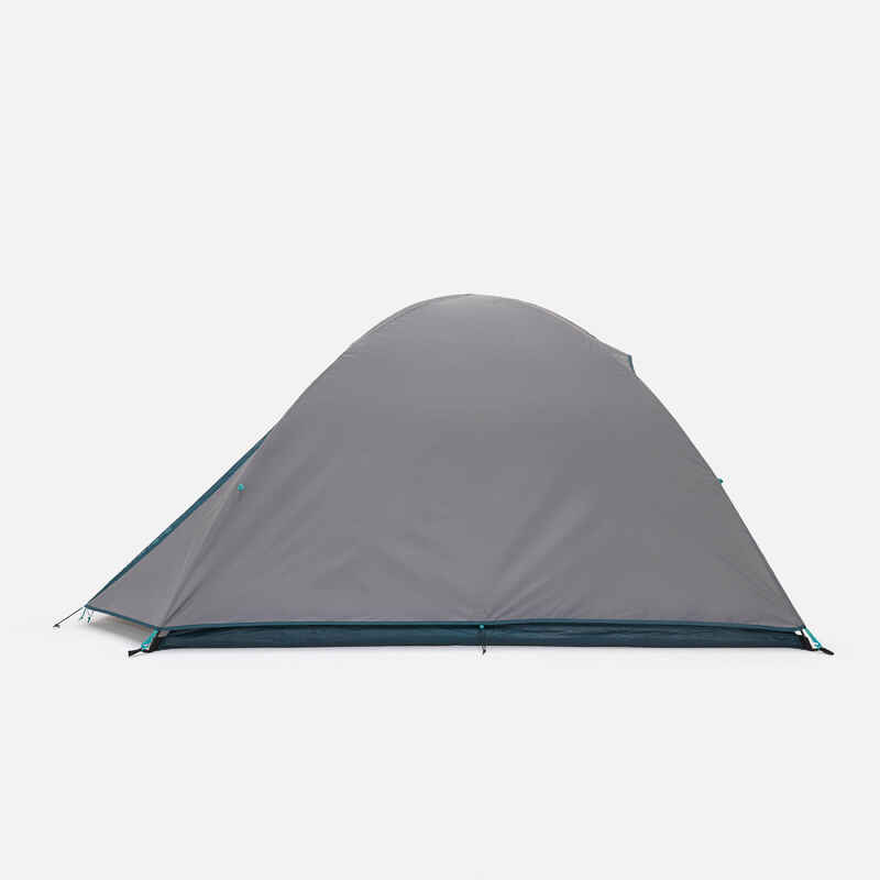 Carpa impermeable para 2 personas para camping MH100 Quechua gris ...