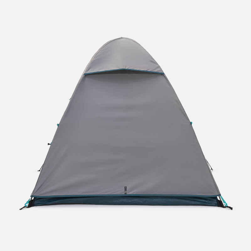 Carpa impermeable para 2 personas para camping MH100 Quechua gris ...