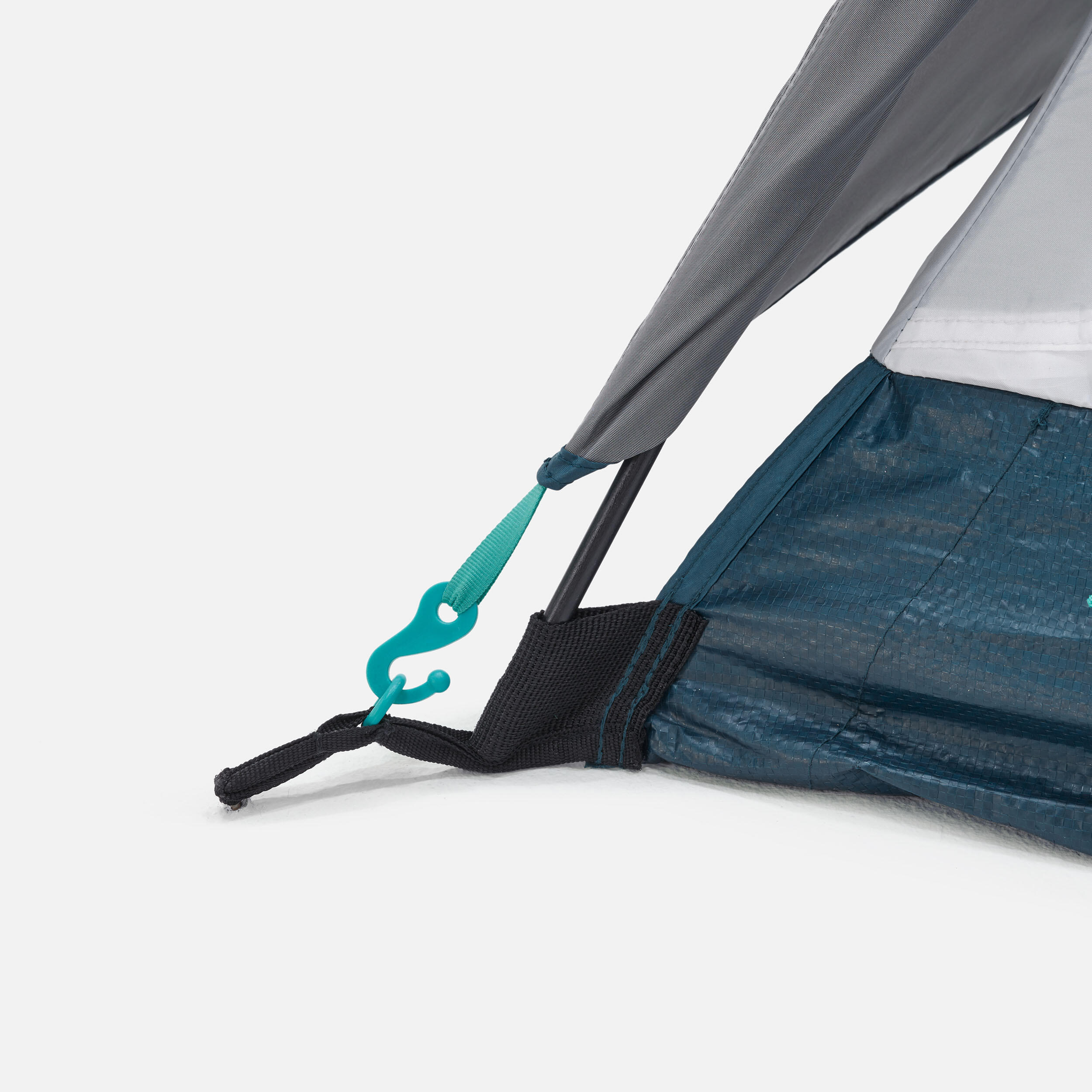 Carpa impermeable para 2 personas para camping MH100 Quechua gris ...