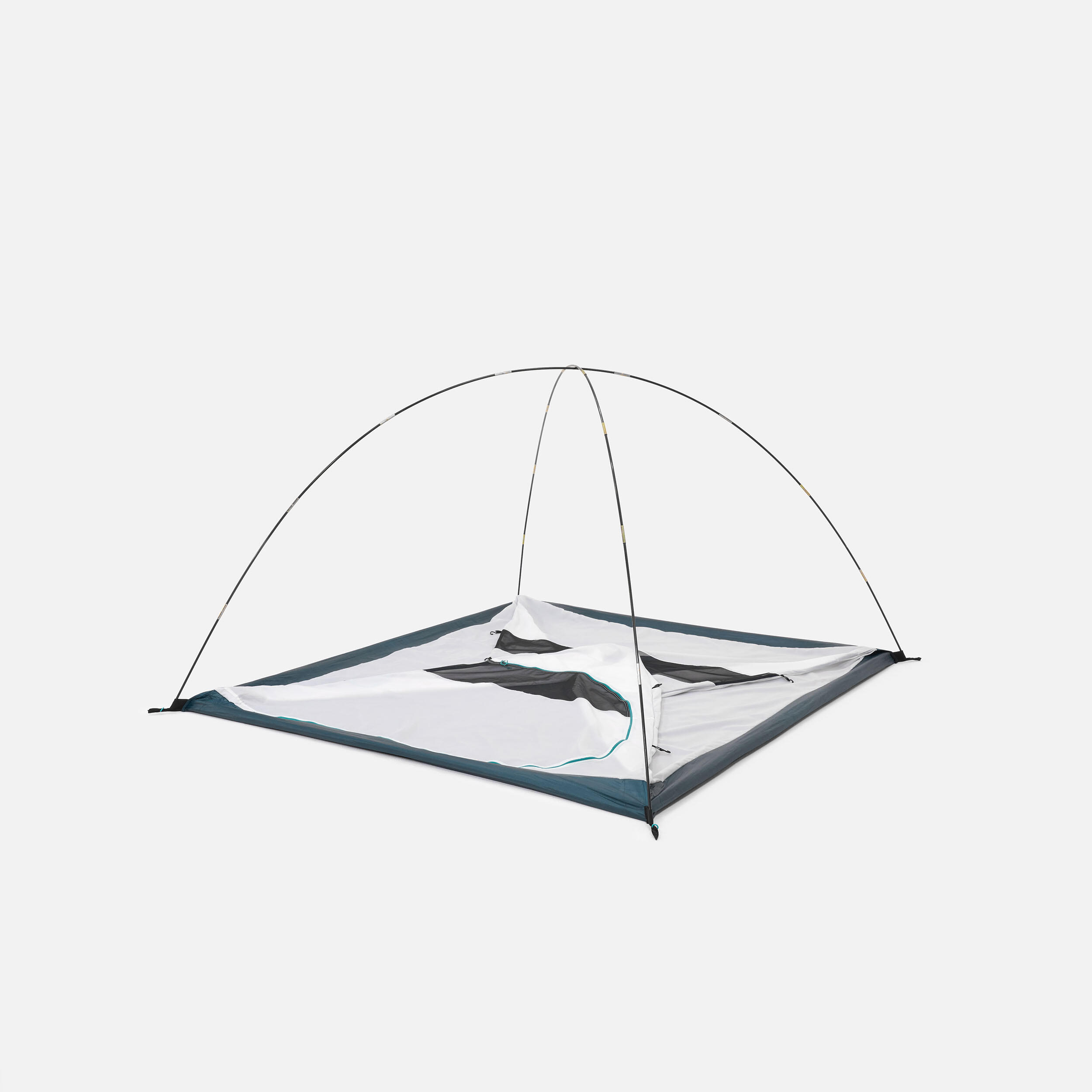 Carpa impermeable para 3 personas para camping MH100 Quechua gris ...