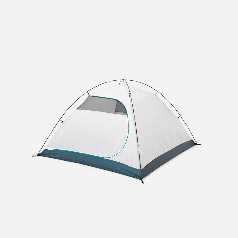 Carpa impermeable para 3 personas para camping MH100 Quechua gris ...