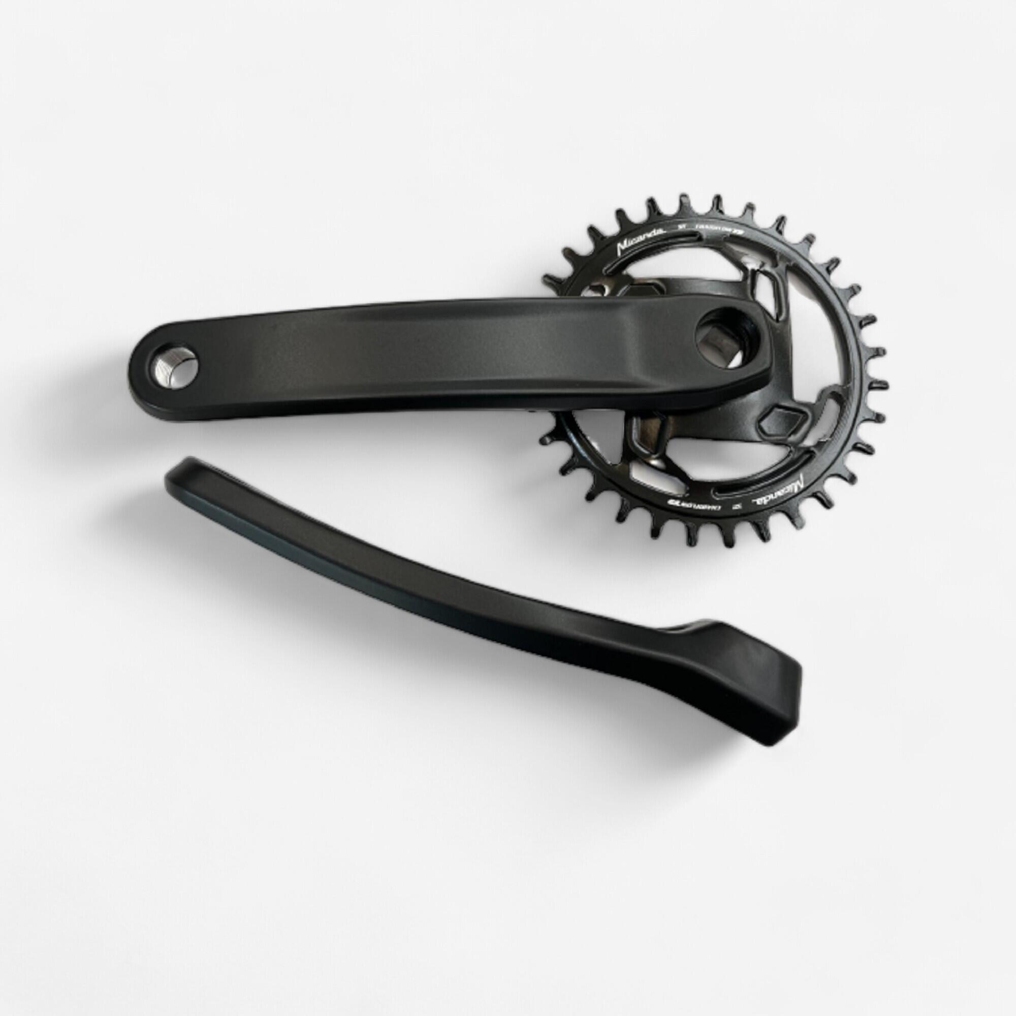 Square Taper Mountain Bike Single Chainring - 9-Speed 32T 175 mm ...
