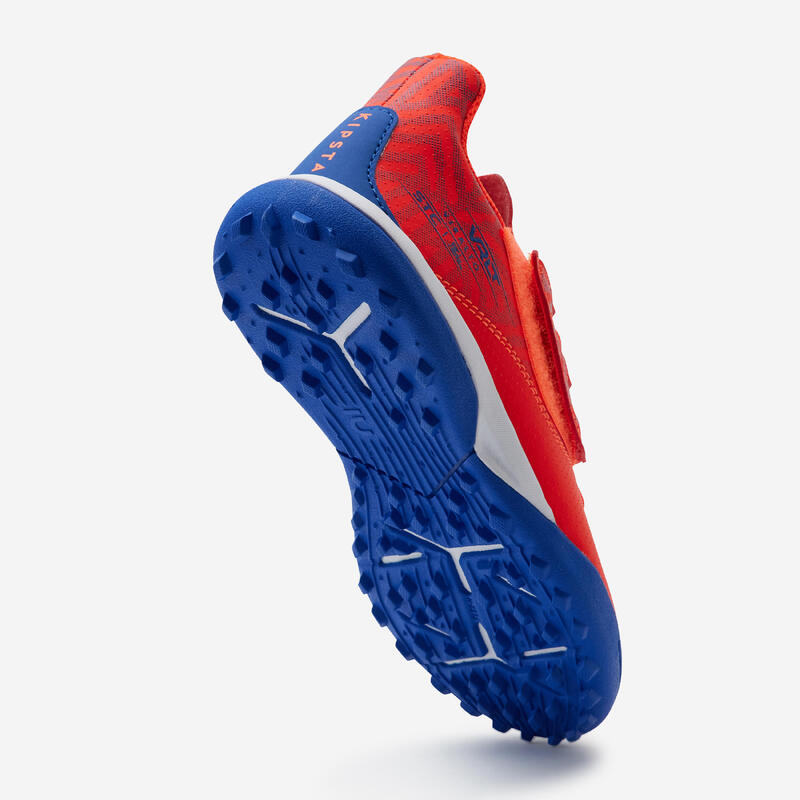 Botas de fútbol multitacos Niño velcro Viralto I Easy TF Naranja y ...