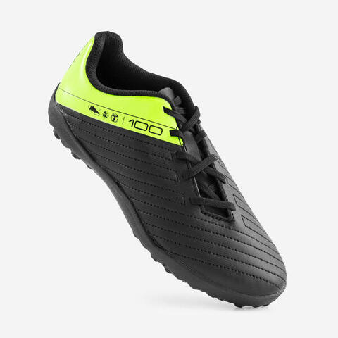 Buty do piłki nożnej dla dzieci Kipsta 100 Easy Turf TF sznurowane ...