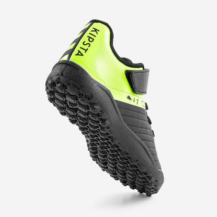 Buty do piłki nożnej dla dzieci Kipsta 100 Easy Turf TF na rzepy KIPSTA ...