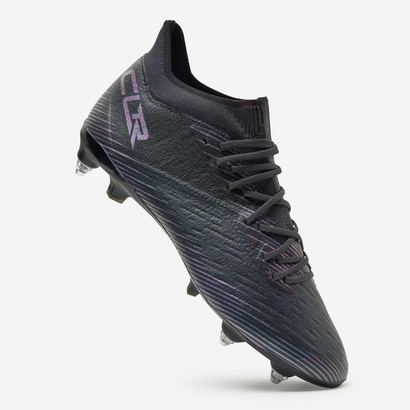 Adult Hybrid Diamond Stud Football Boots CLR SG - Black KIPSTA - Decathlon