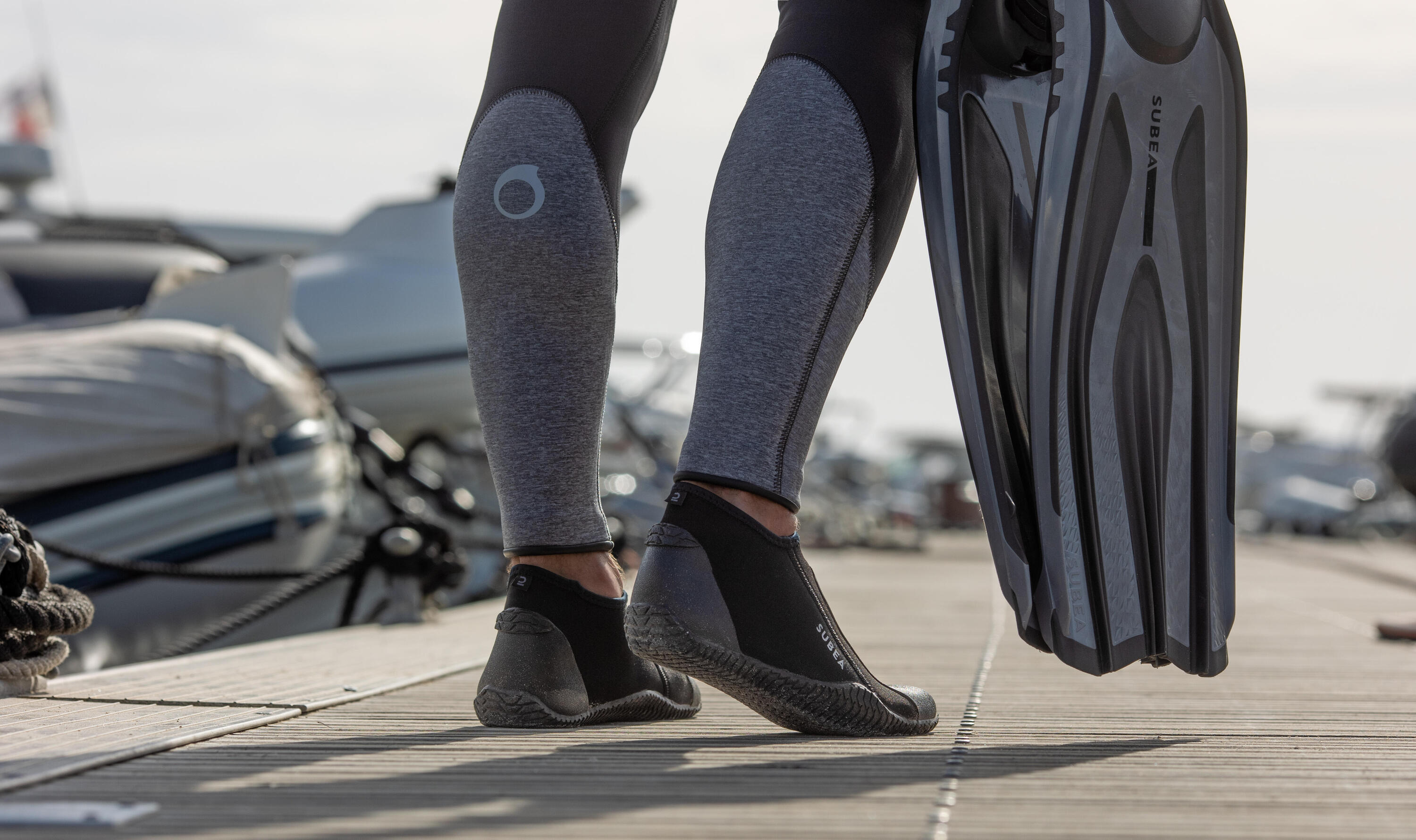 Low diving boots 3 mm neoprene black