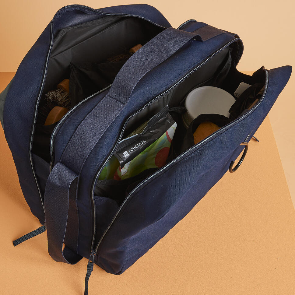 Sac de pansage équitation 22L - 900 Vert et Bleu. FOUGANZA | Decathlon