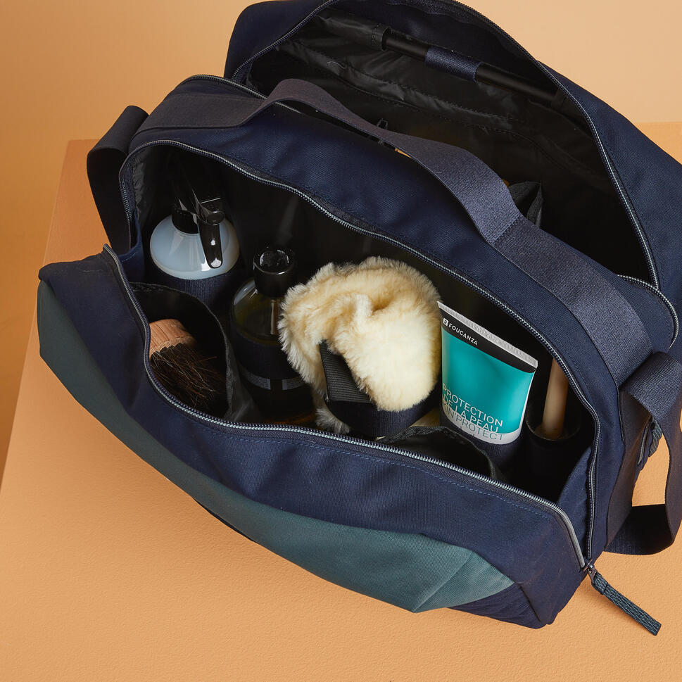 Sac de pansage équitation 22L - 900 Vert et Bleu. FOUGANZA | Decathlon