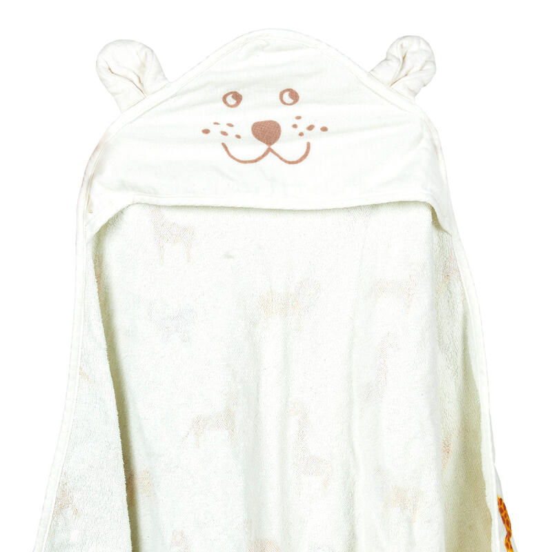 Serviette de bain en coton pour bébé imprimé SAVANE avec capuche ...