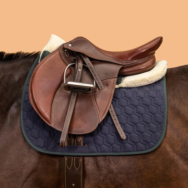 Horse Riding Synthetic Sheepskin Saddle Pad for Horse and Pony 500 ...