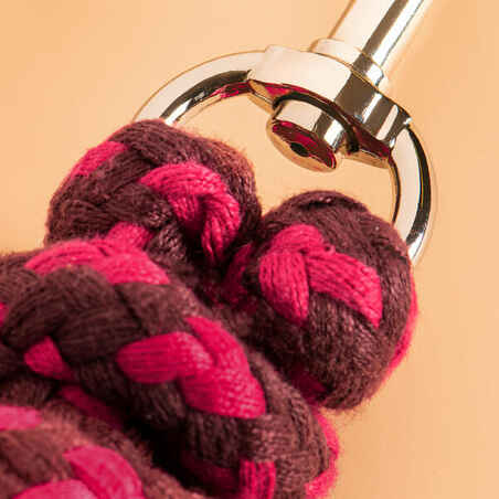 Hobustele ja ponidele ratsutamise jalutusnöör Tack, 2 m, tumepunane ...