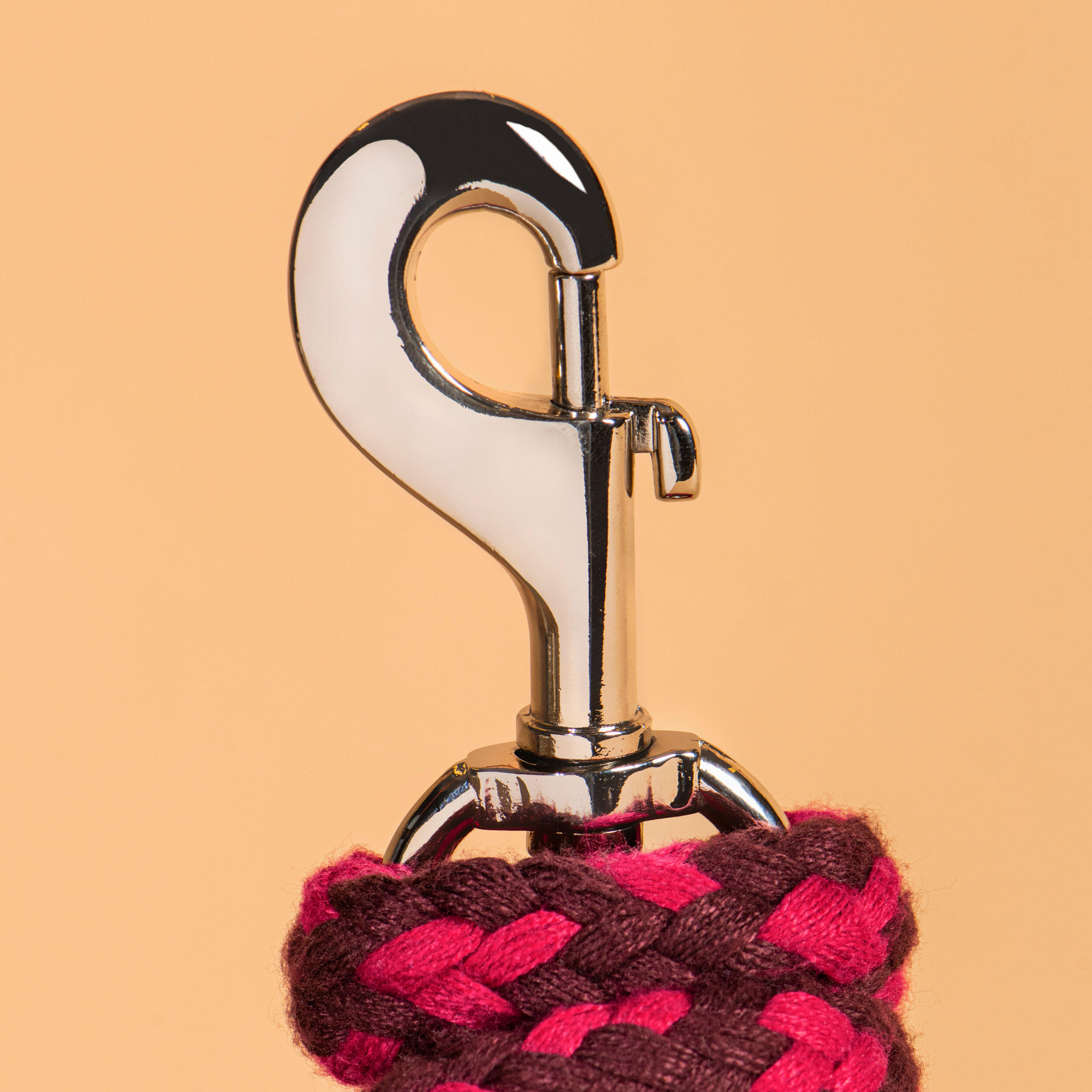 Horse Riding Leadrope Tack for Horse & Pony 2 m - Burgundy/Pink ...