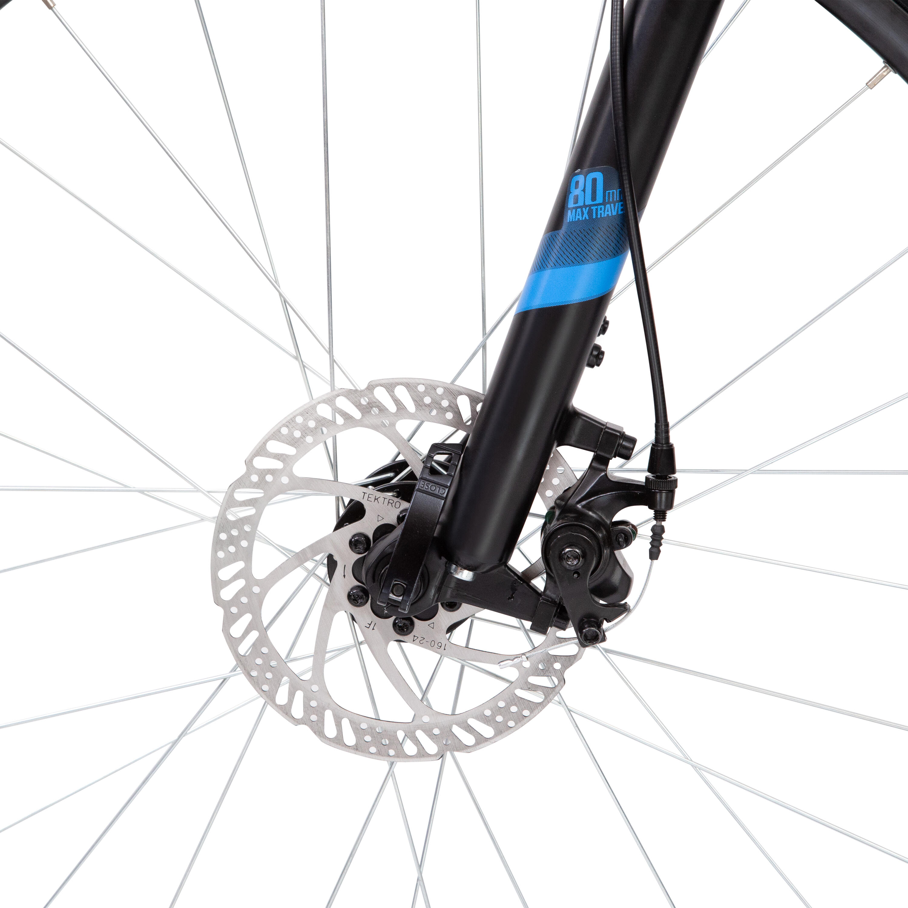 BICICLETA MOUNTAIN BIKE ST120 9 V. - CUADRO ALUMINIO 27,5" NEGRO