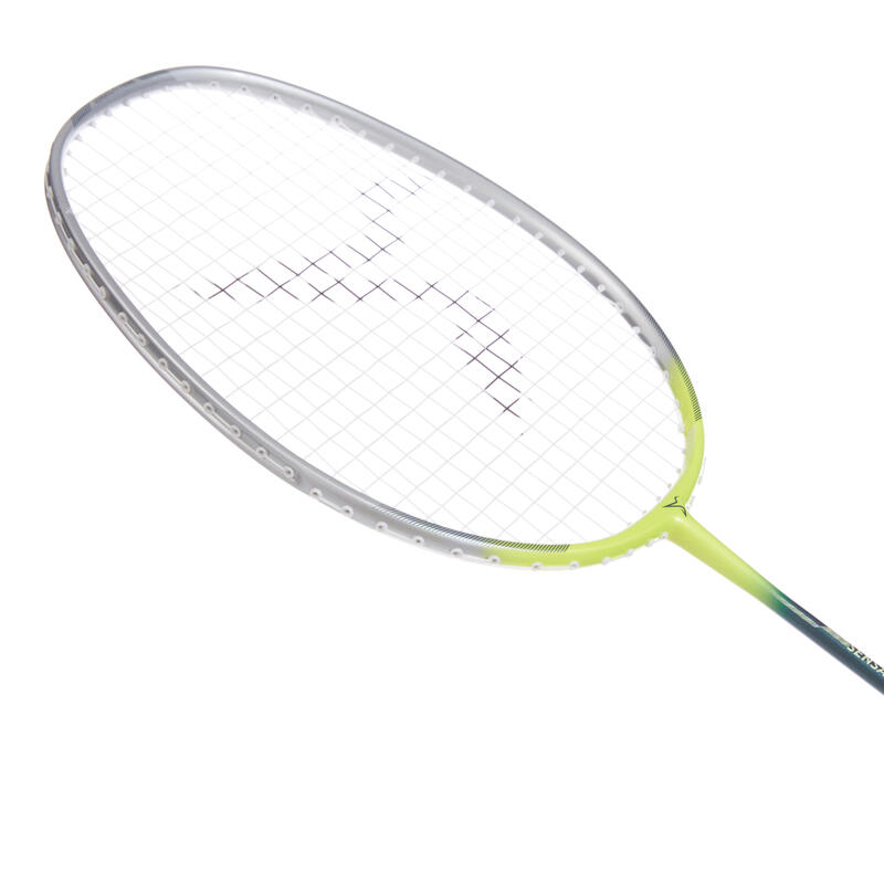 ADULT BADMINTON RACKET BR SENSATION 190 YELLOW GREEN PERFLY - Decathlon