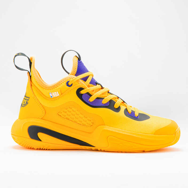 Girls/Boys' Basketball Shoes SE900 Mini Me NBA - Yellow/Los Angeles ...