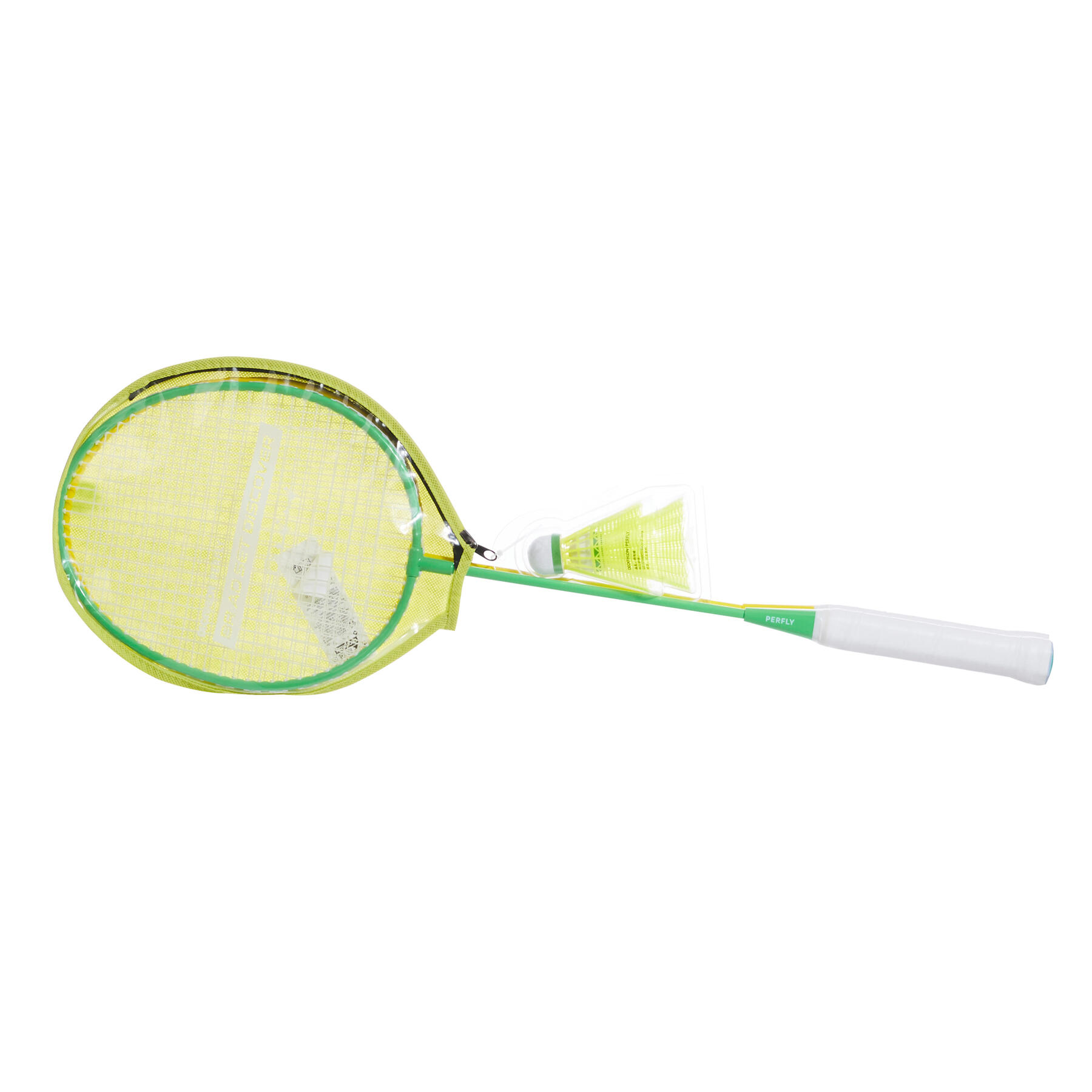 ADULT BADMINTON RACKET BR AD SET DISCOVER GREEN YELLOW