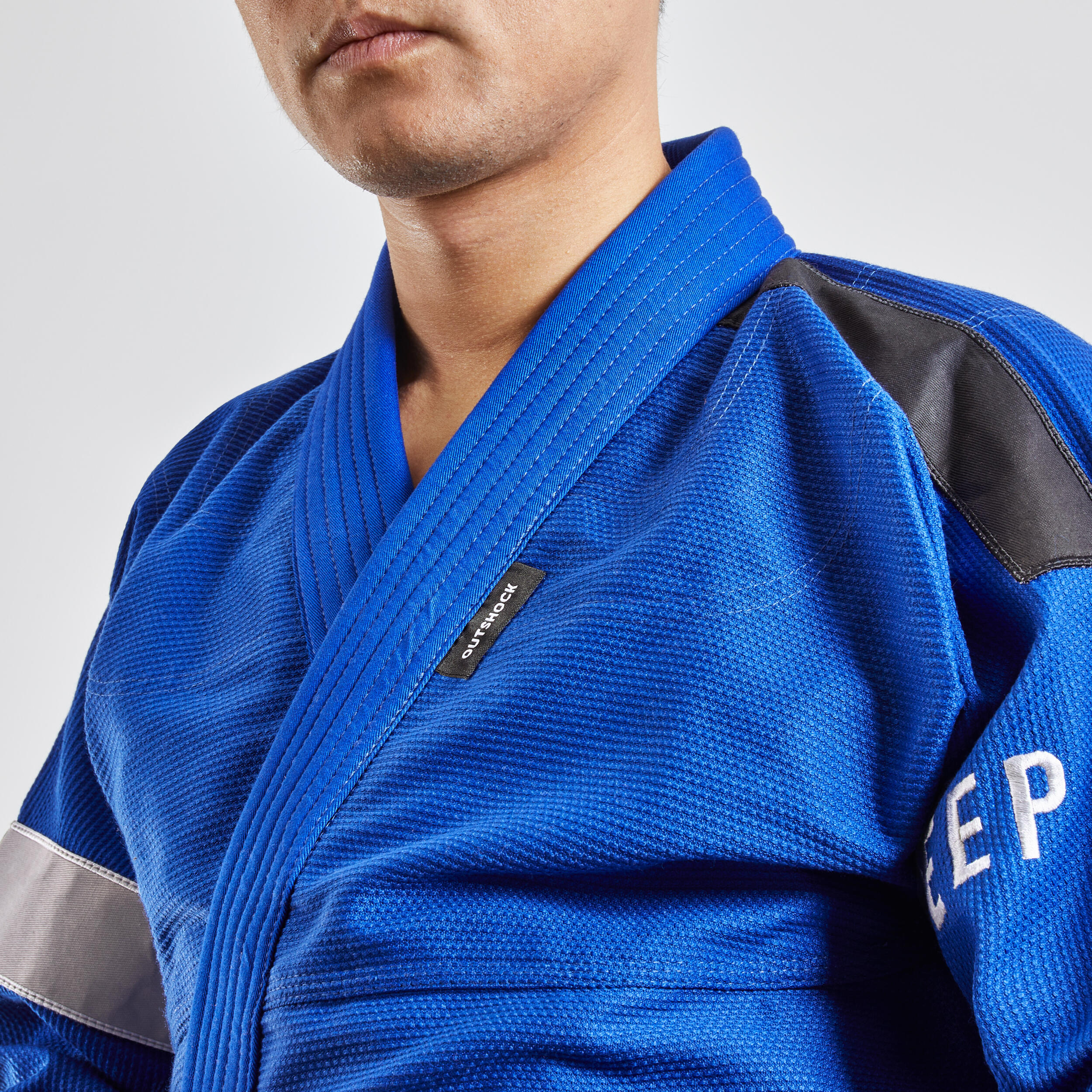 500 Brazilian Jiu-Jitsu Adult Uniform - Blue OUTSHOCK | Decathlon