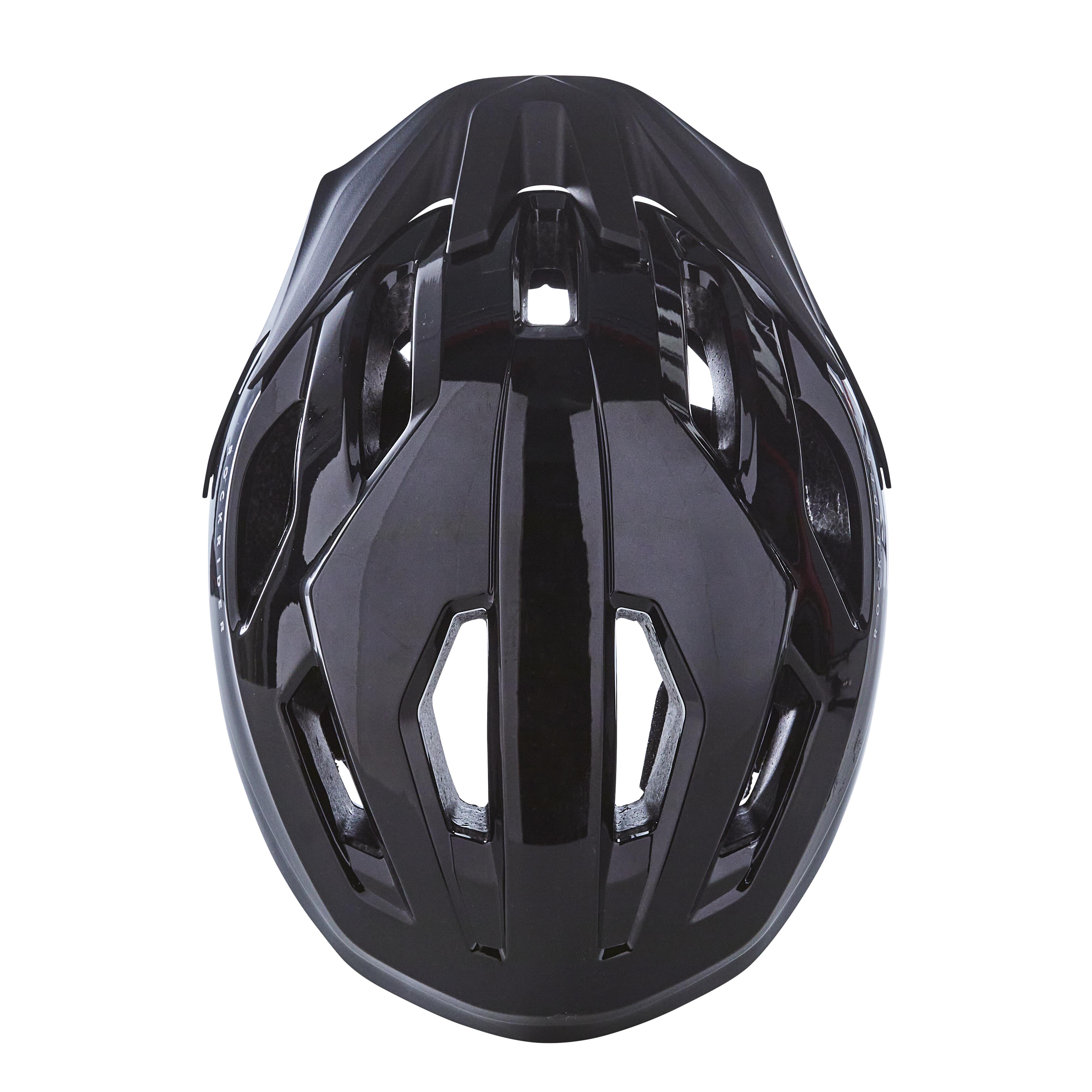 Mountain Bike Helmet - EXPL 50 Black - smoked black - Rockrider - Decathlon