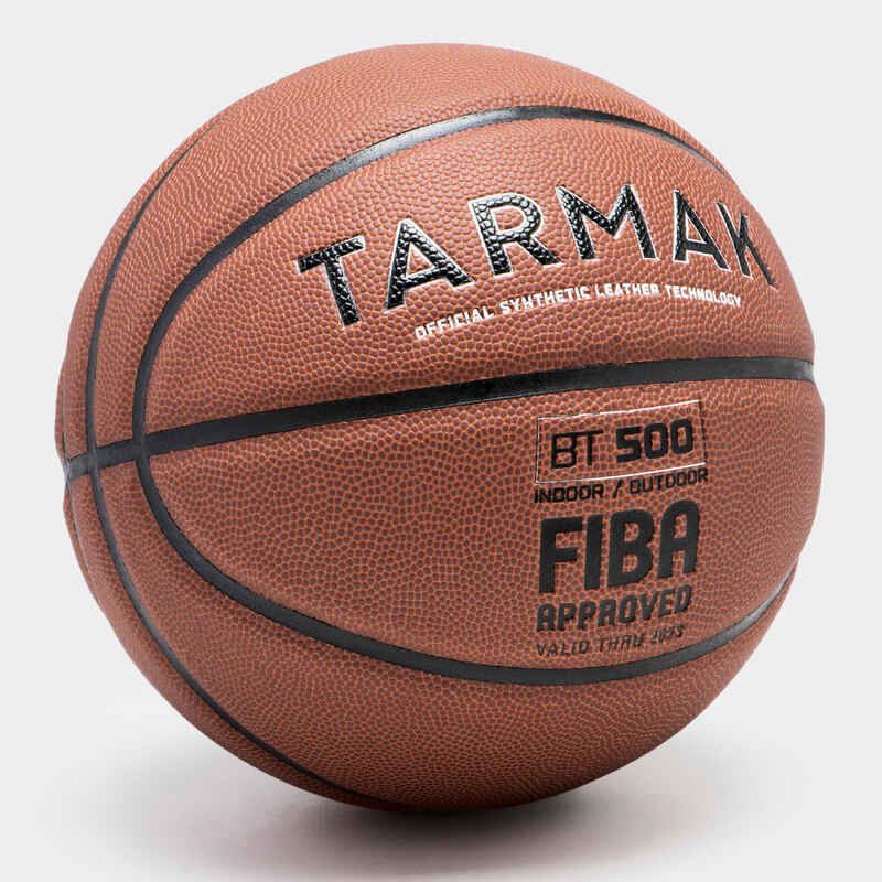 Size 7 Basketball BT500 - Brown/FIBA - Decathlon