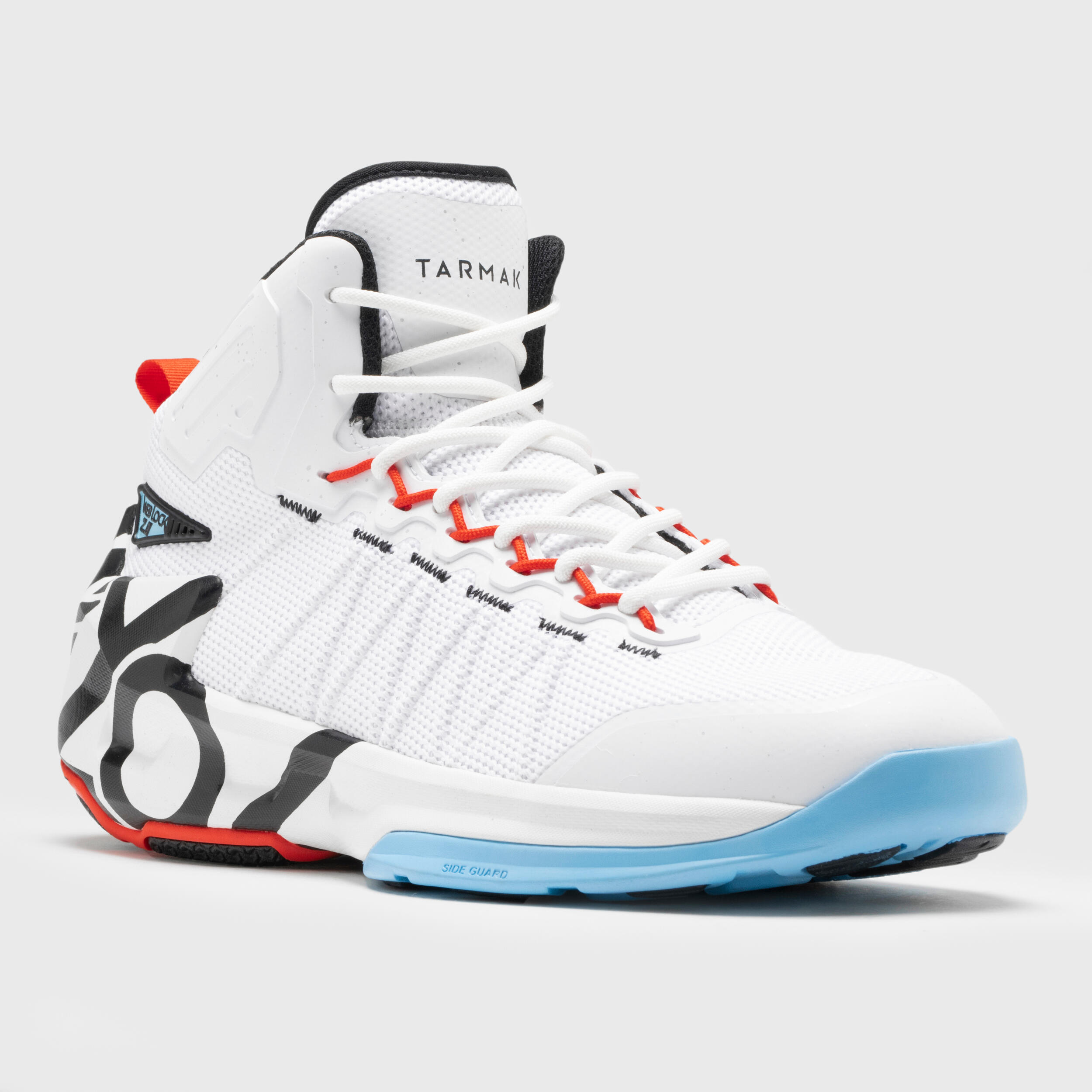 Basketball Shoes – SS 500 - Snow white, Light blue, Red - Tarmak ...