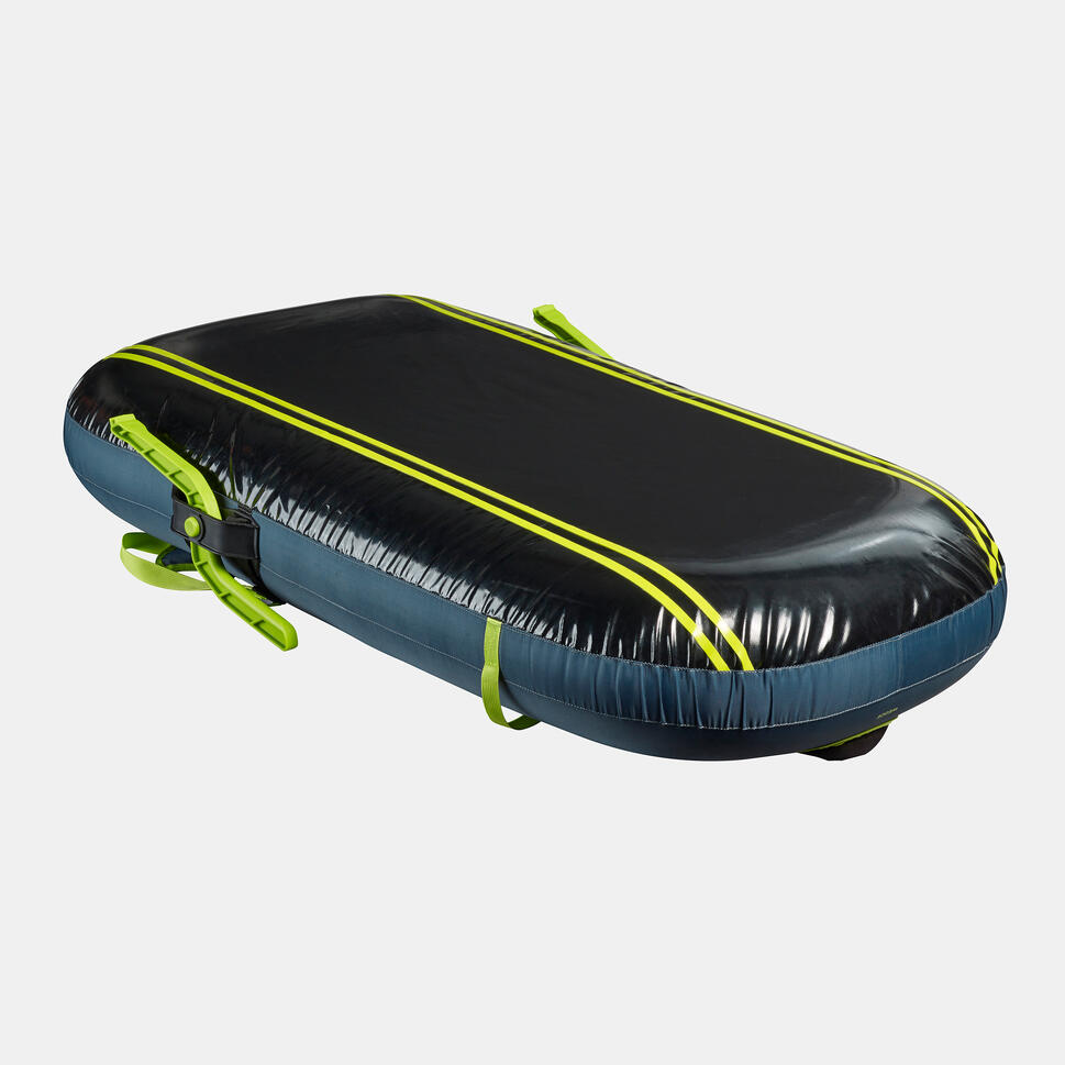 Luge gonflable avec freins adulte et enfant, Pumpslide 900 bleu WEDZE ...