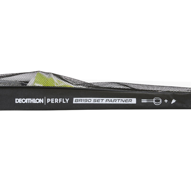 ADULT BADMINTON RACKET BR 190 SET PARTNER BLUE PURPLE PERFLY - Decathlon
