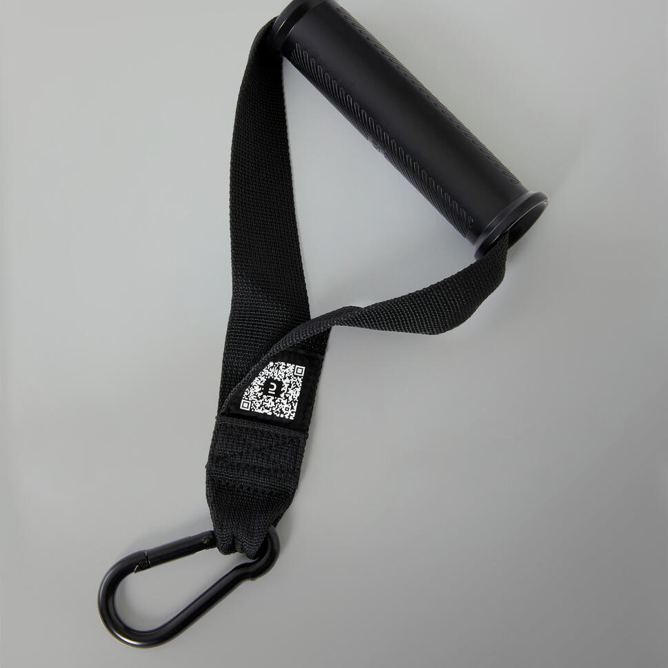 Kit musculation poignées, accroche porte et élastique 15kg - Kit de ...