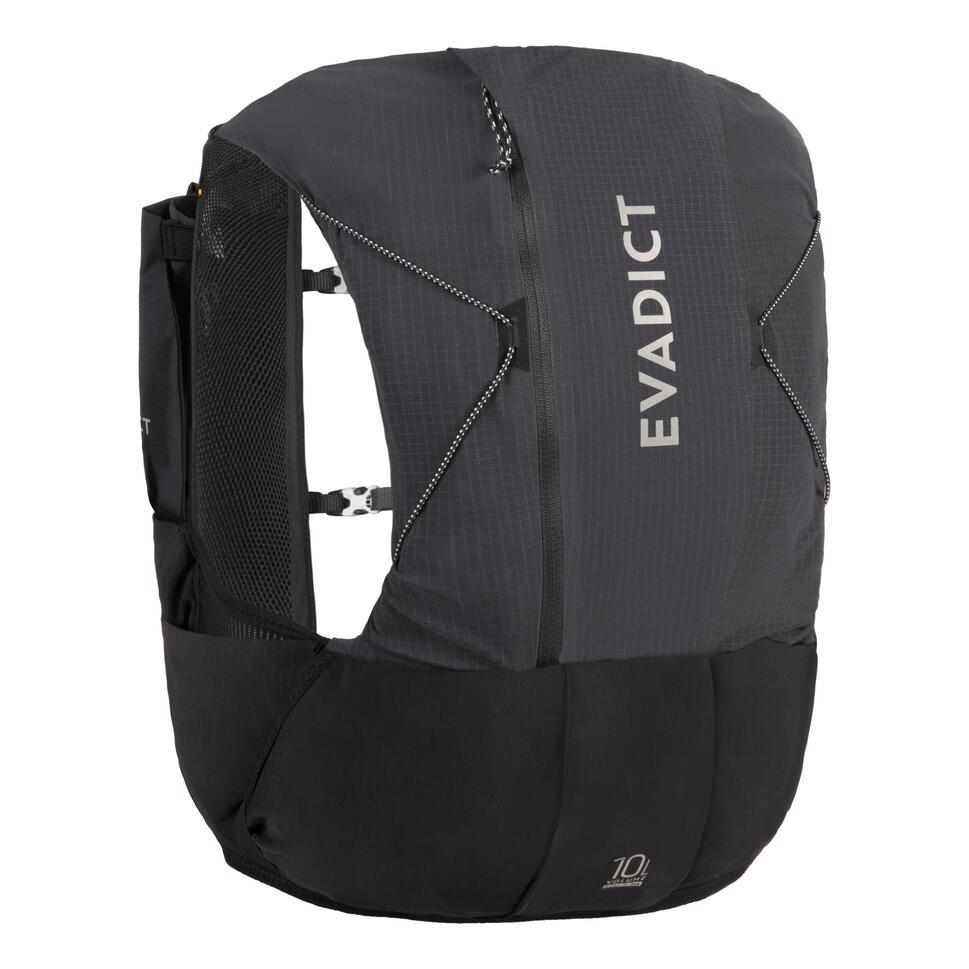 Sac trail running mixte + poche à eau 1L incluse - KIPRUN 900 10L NOIR ...