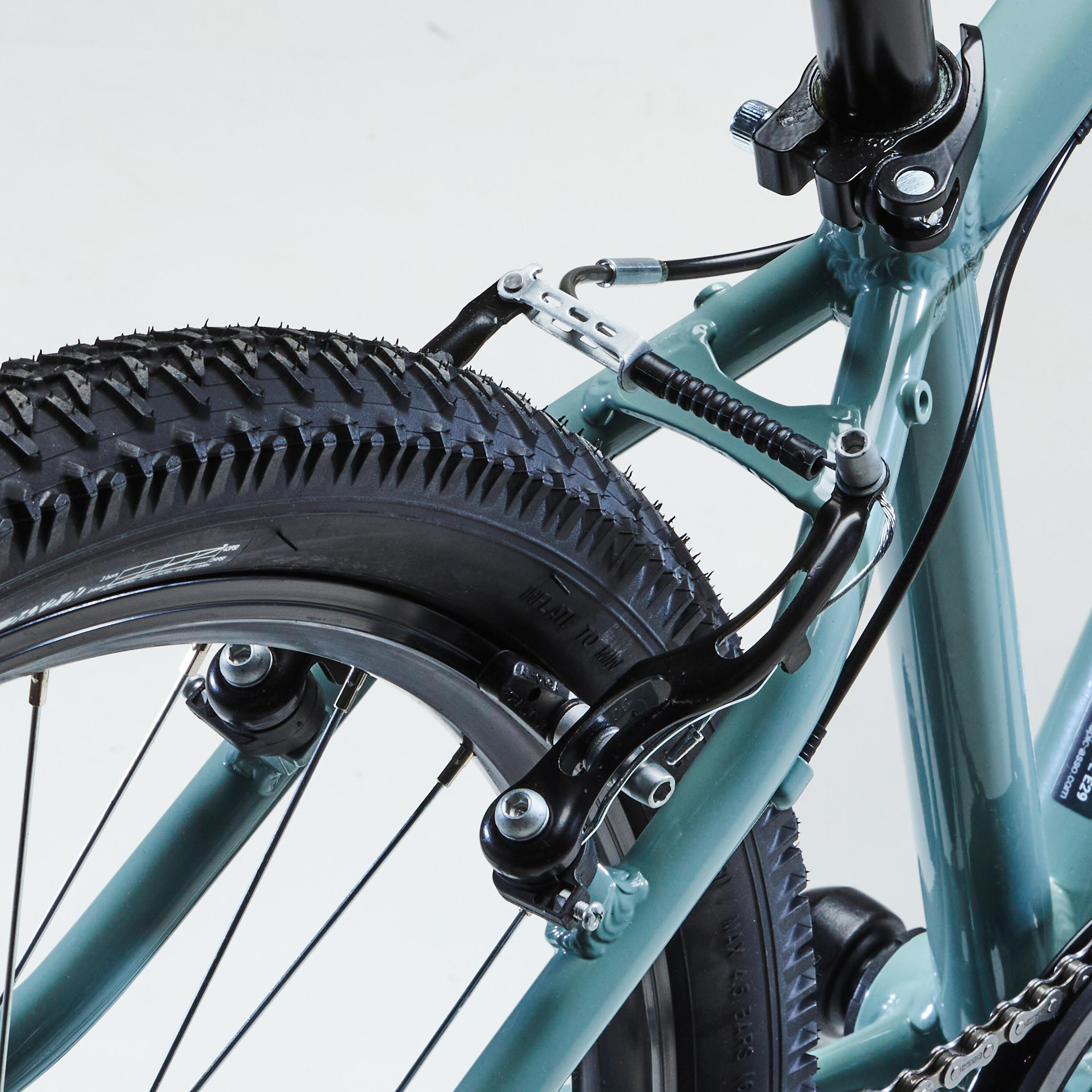 Kids' 26" 9-12 Years Mountain Bike ST 500 - Khaki ROCKRIDER | Decathlon