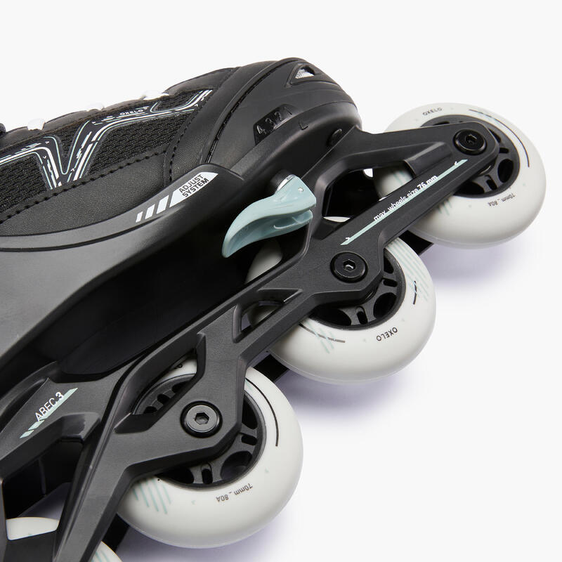 OXELO - Role FIT3 Gri-Roșu Copii | Decathlon